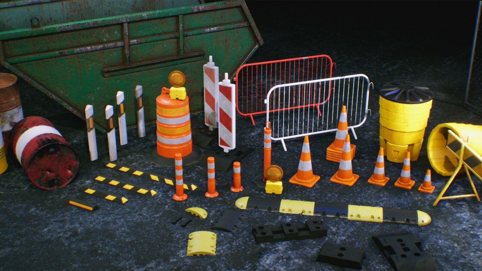 Traffic Props VOL. 1 in Props - UE Marketplace