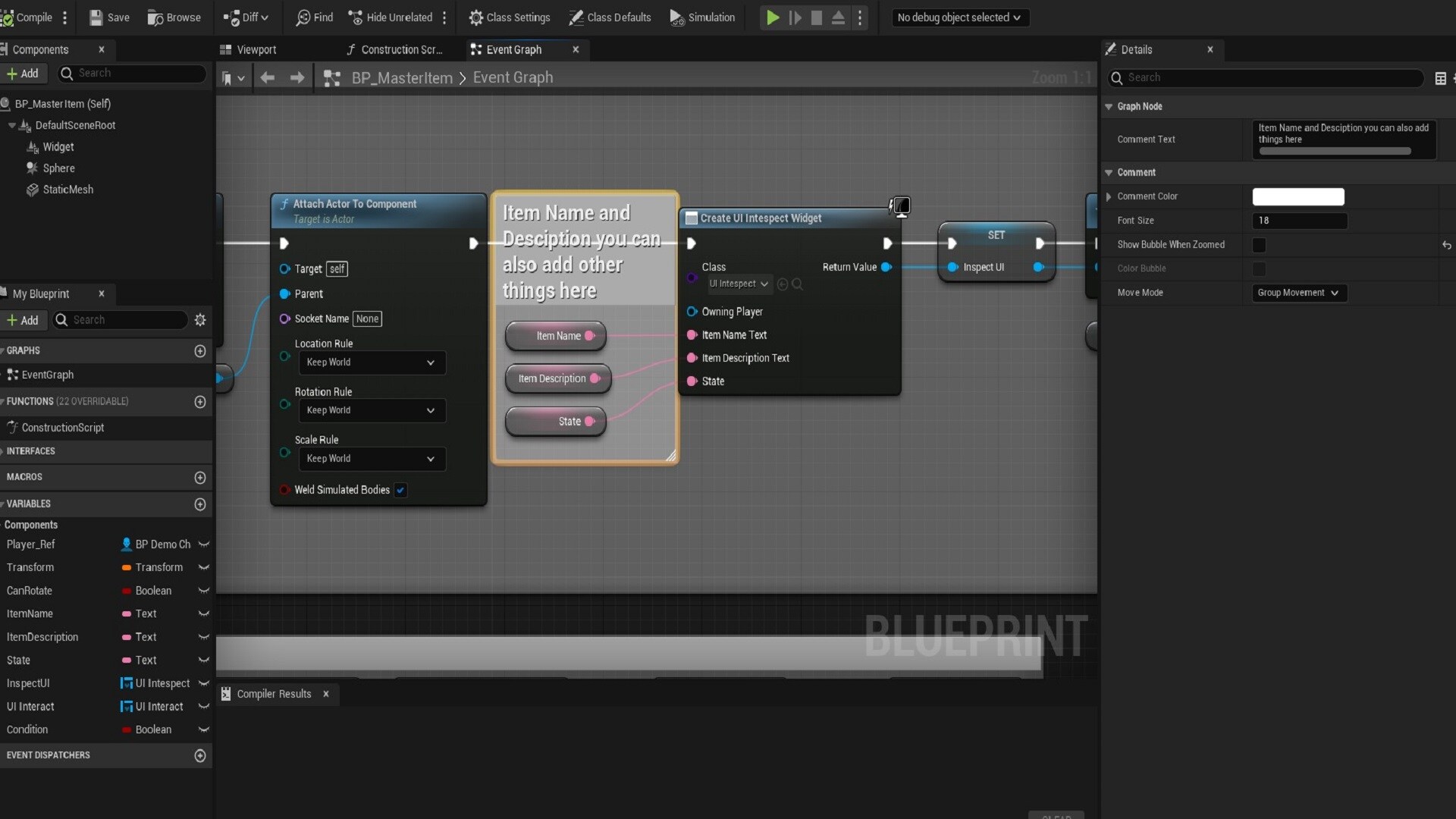 Item Ienspect System in Blueprints - UE Marketplace