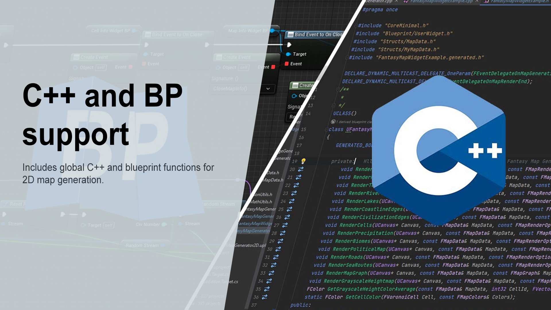 Fantasy Map Generator 2D in Code Plugins - UE Marketplace