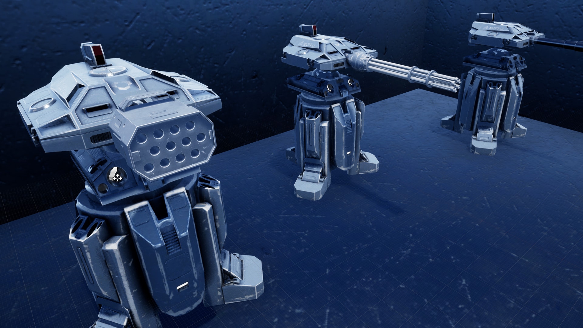 Turret Basic Model ( Animation Ready ) in Props - UE Marketplace