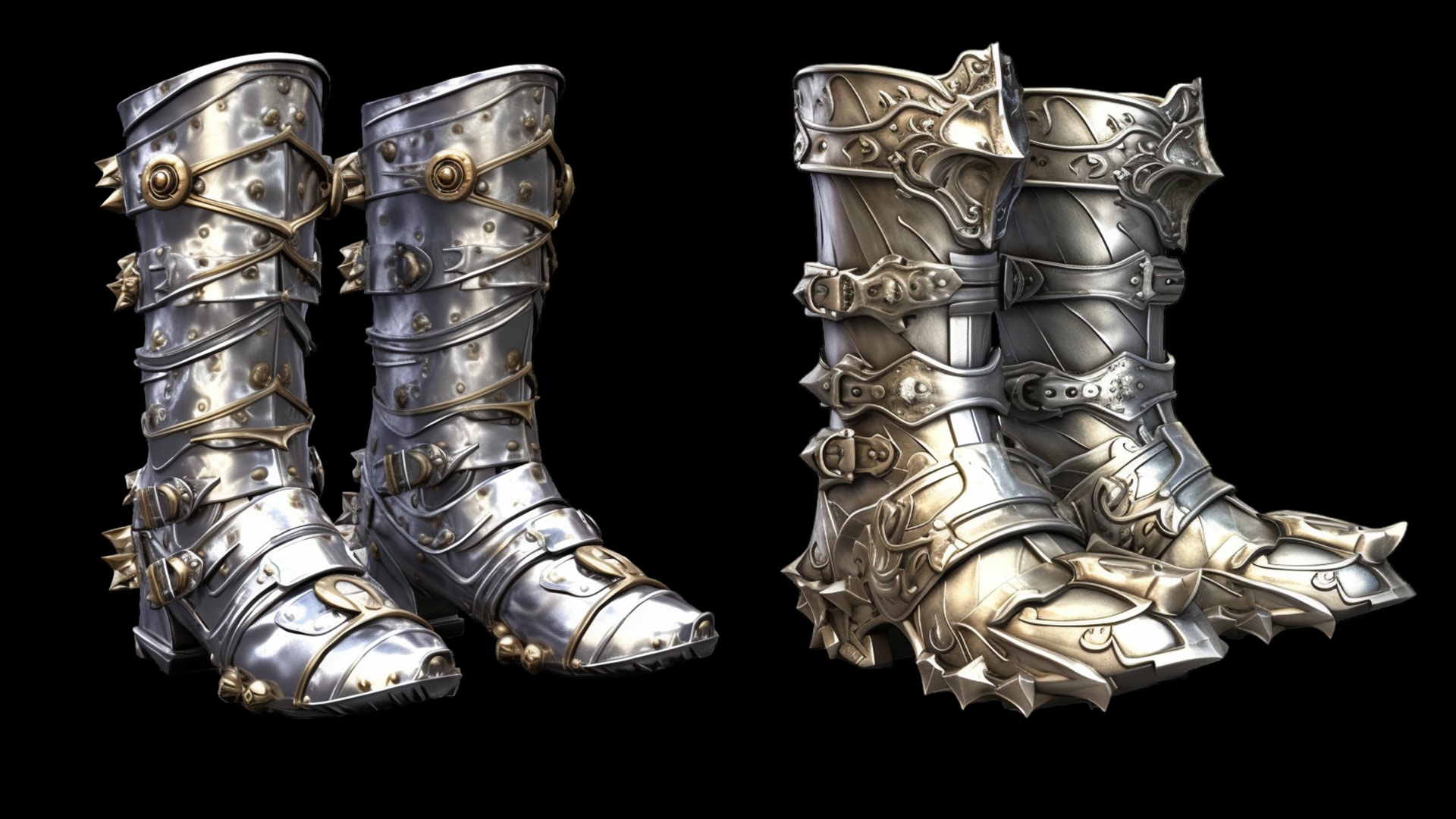 Fantasy Shoes and Boots Icons Set in 2D Assets - UE Marketplace