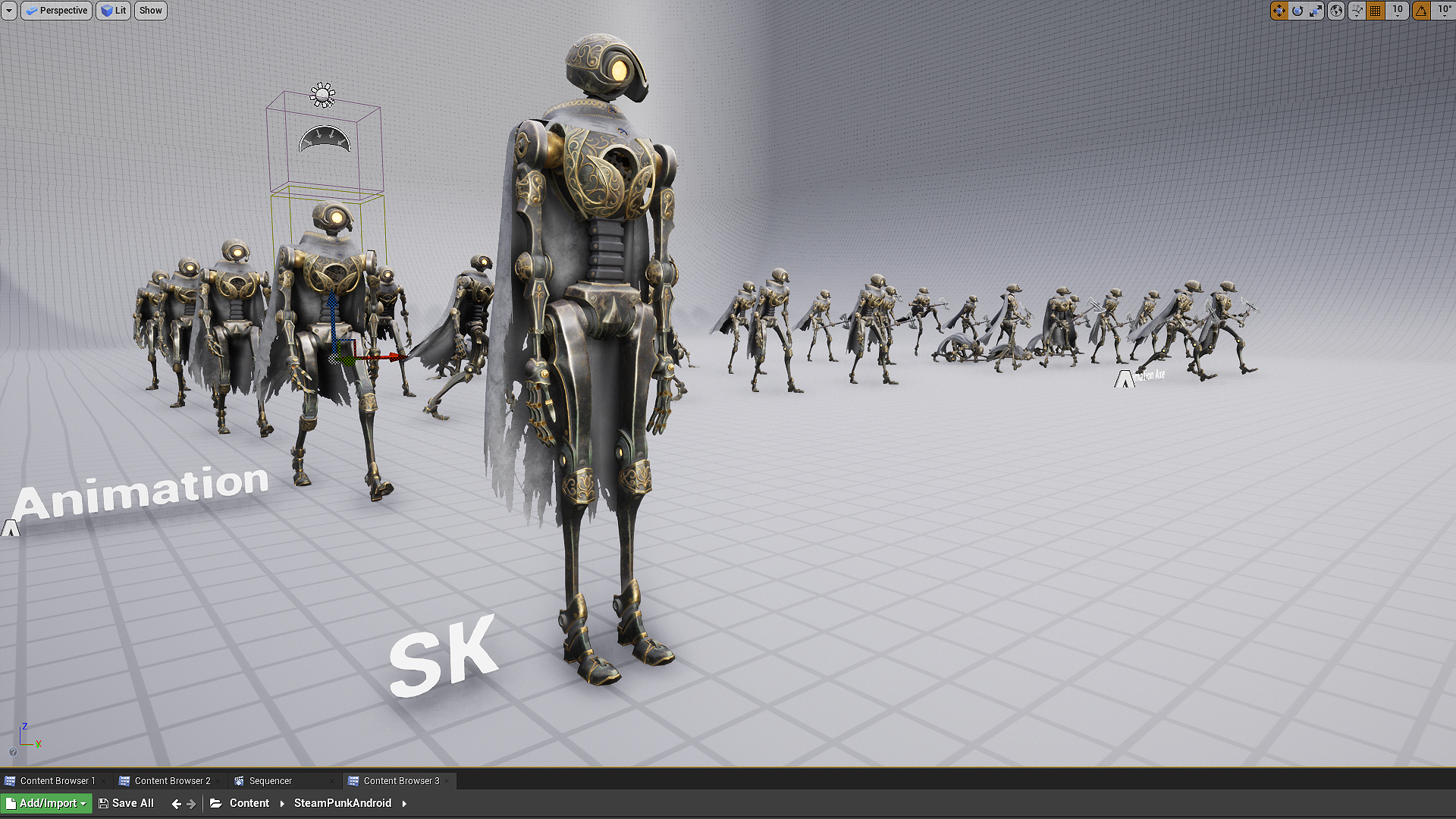 Steampunk character collection