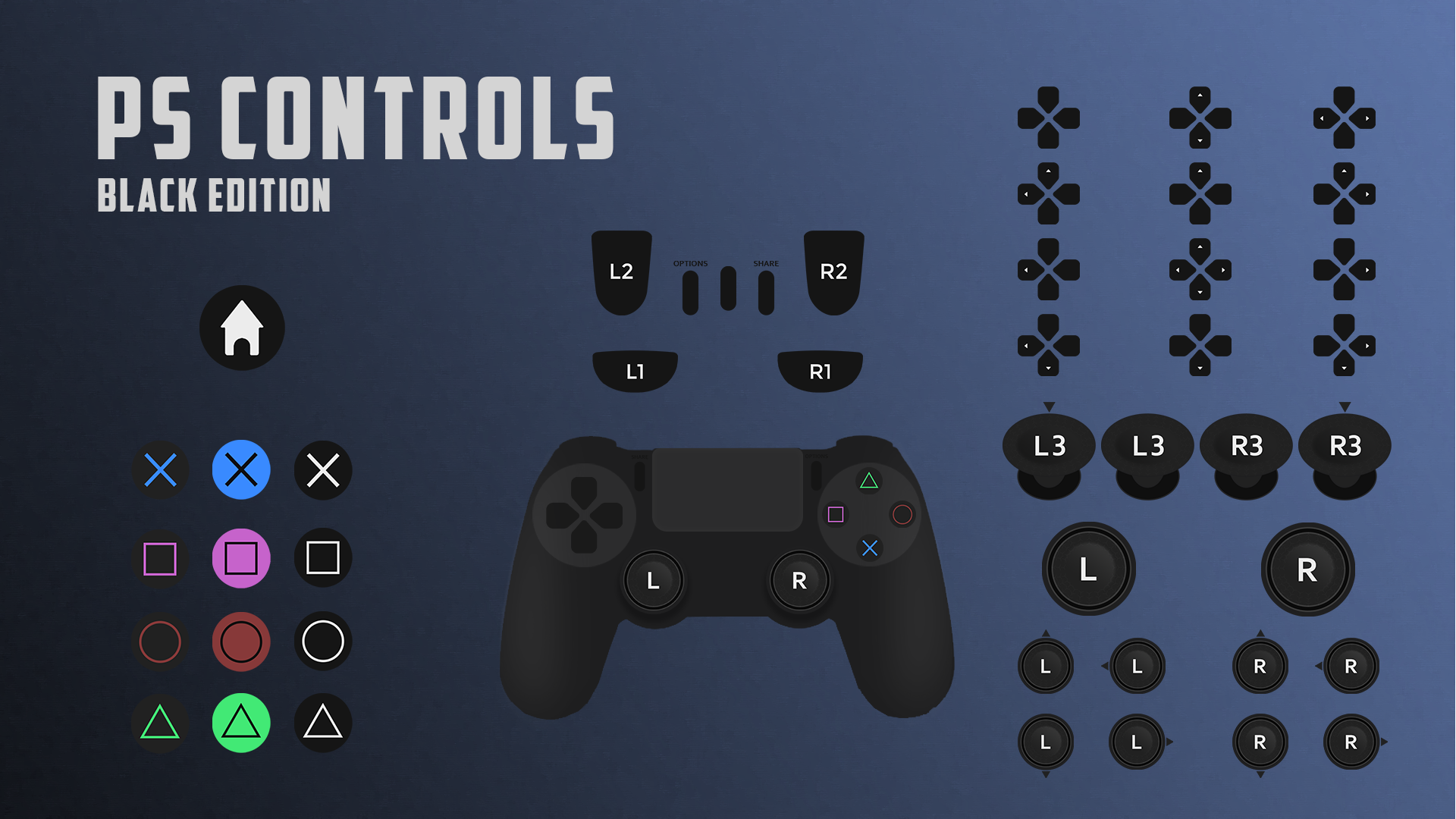 Game Control Icon Pack in 2D Assets - UE Marketplace