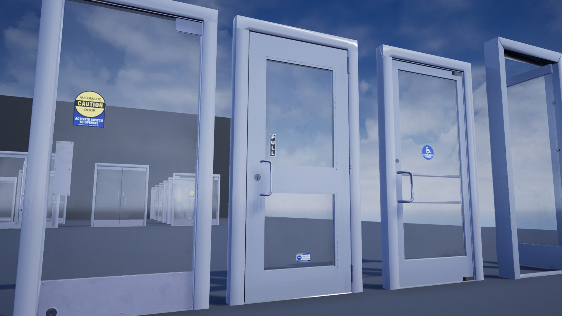 Commercial Glass Doors in Props - UE Marketplace