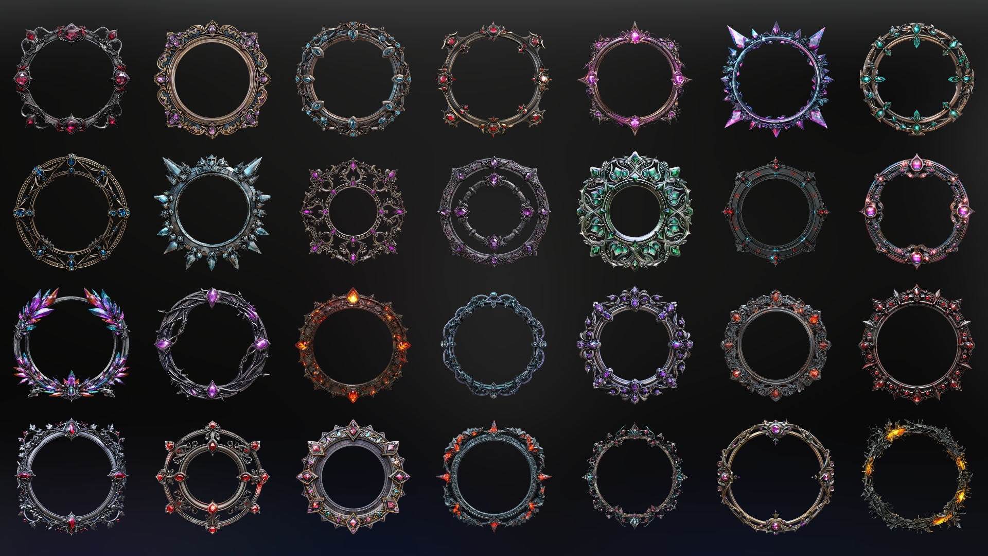 Fantasy Frames - Icon Pack：2Dアセット - UE マーケットプレイス