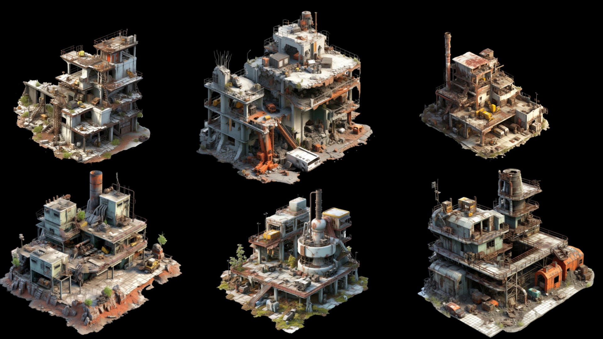 Destroyed Buildings - Icon Pack in 2D Assets - UE Marketplace