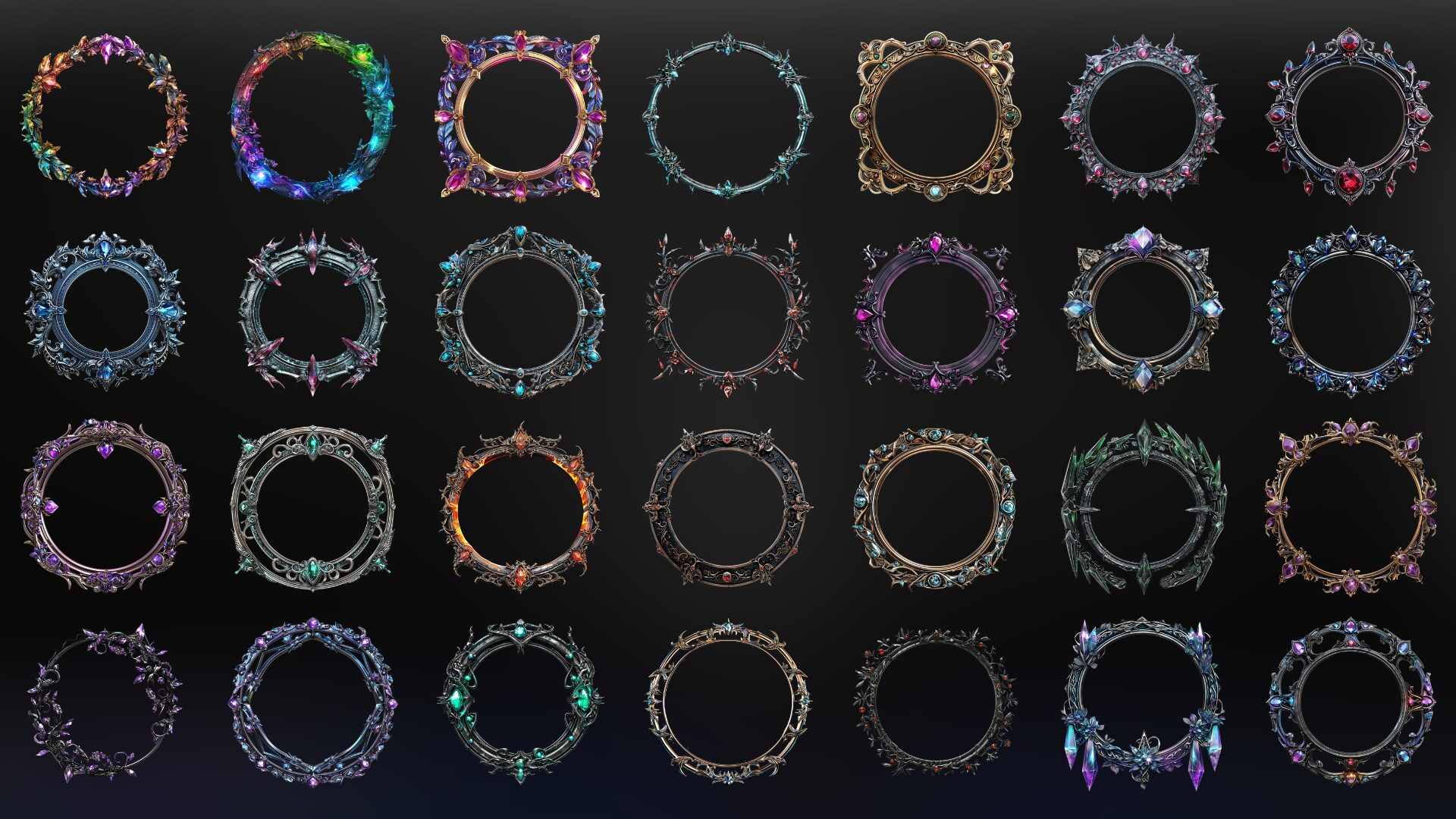 Fantasy Frames - Icon Pack：2Dアセット - UE マーケットプレイス