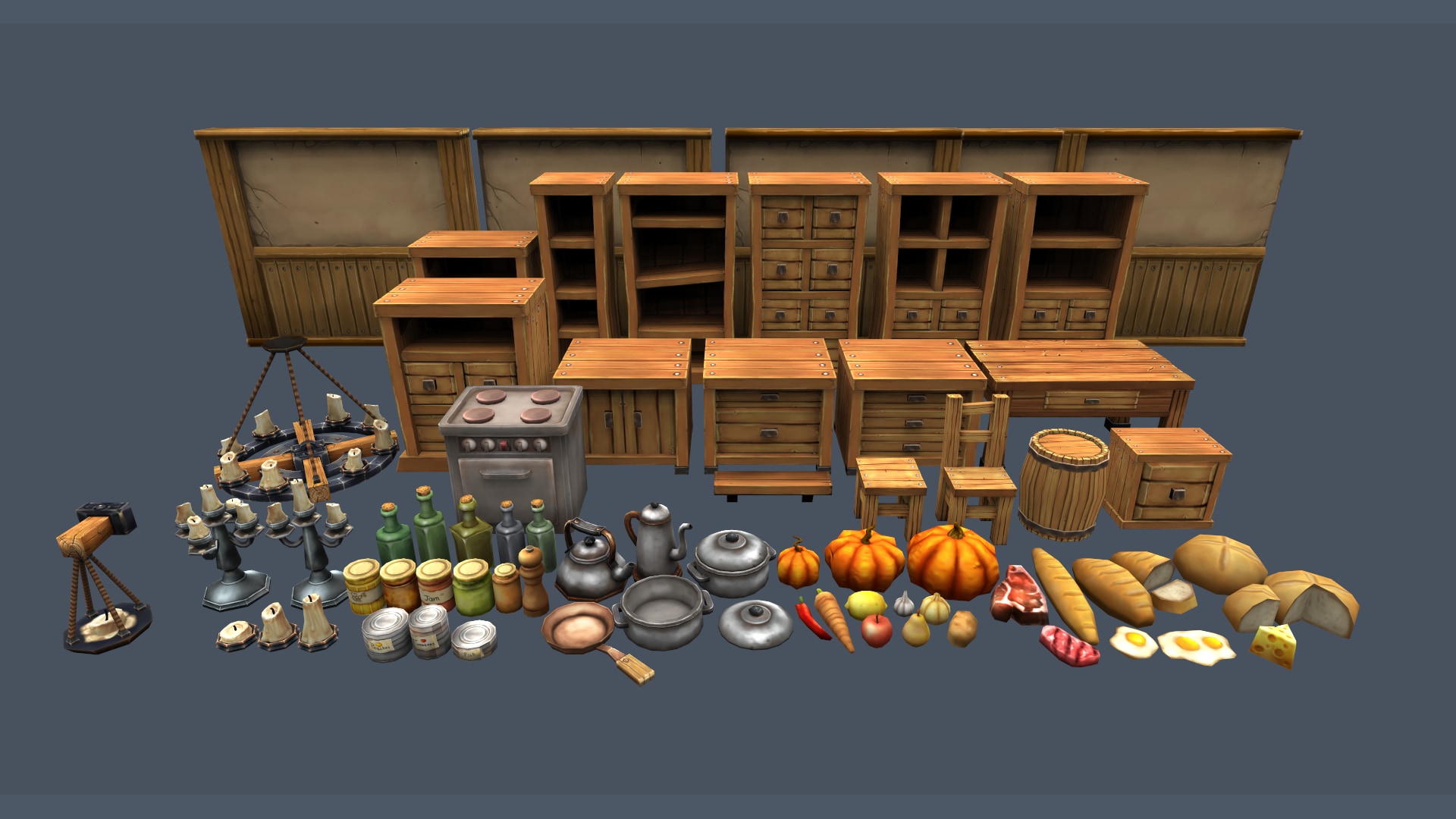 Stylized Kitchen Environment in Environments - UE Marketplace