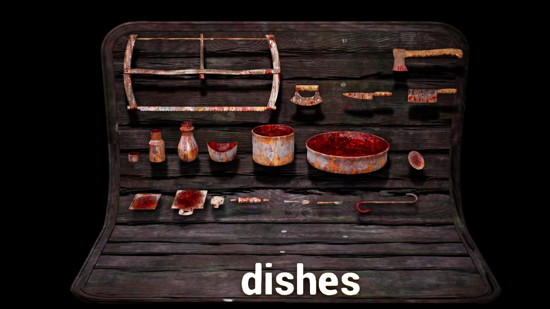 Horror Props Collection vol.5, 카테고리 소품 - UE 마켓플레이스