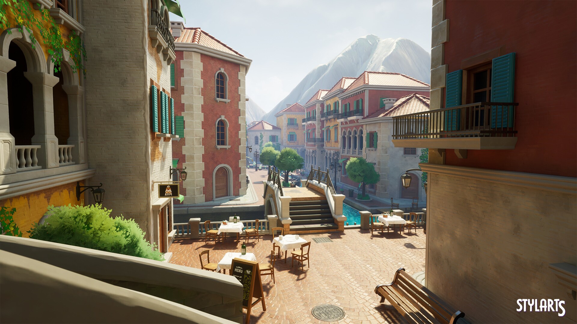 在环境创建的Stylized Italian Town - UE5 ( Town , Town , Italian , Stylised ...