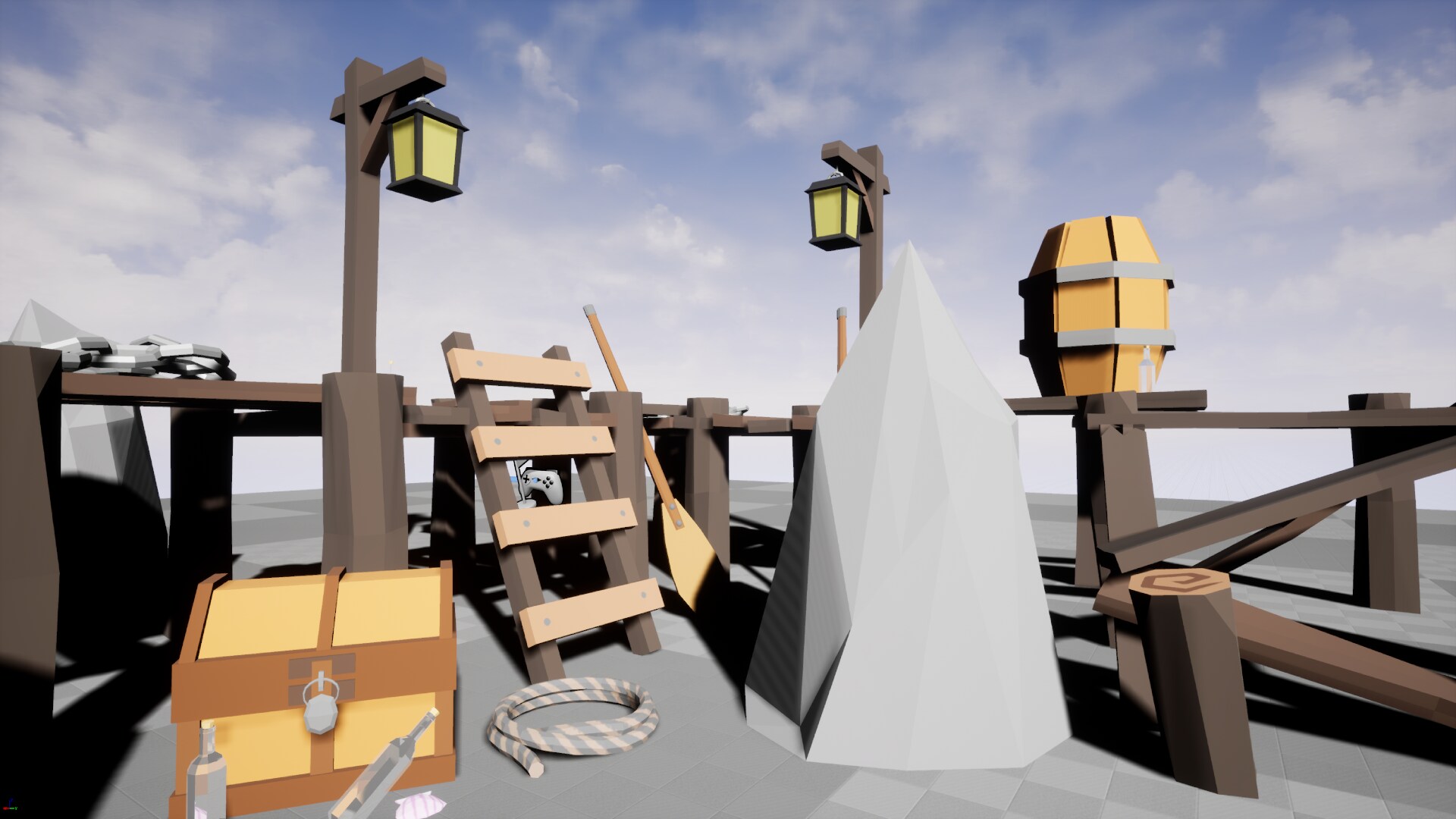 LowPoly Dock Pack in Props - UE Marketplace