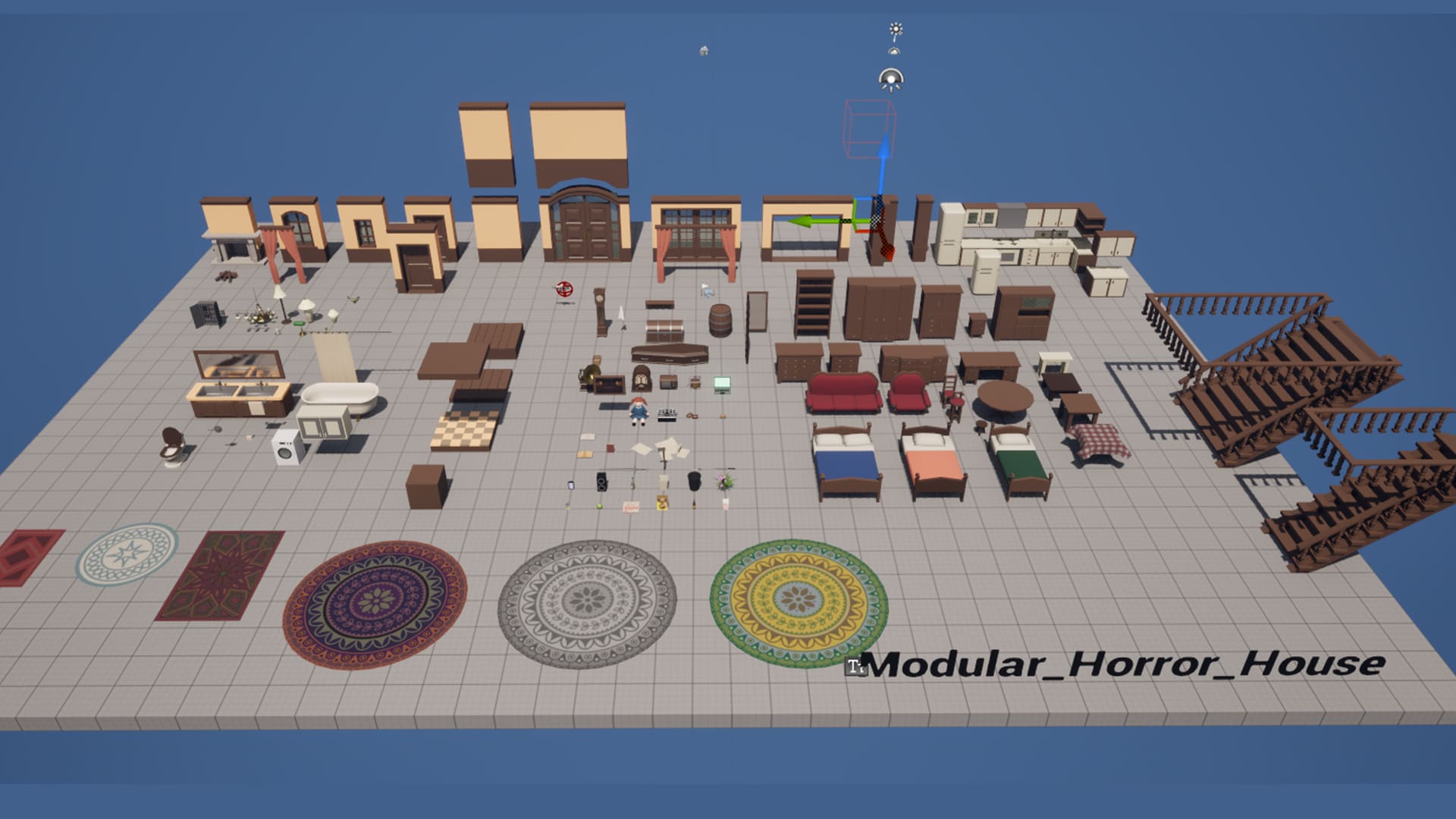 Modular Horror House in Props - UE Marketplace