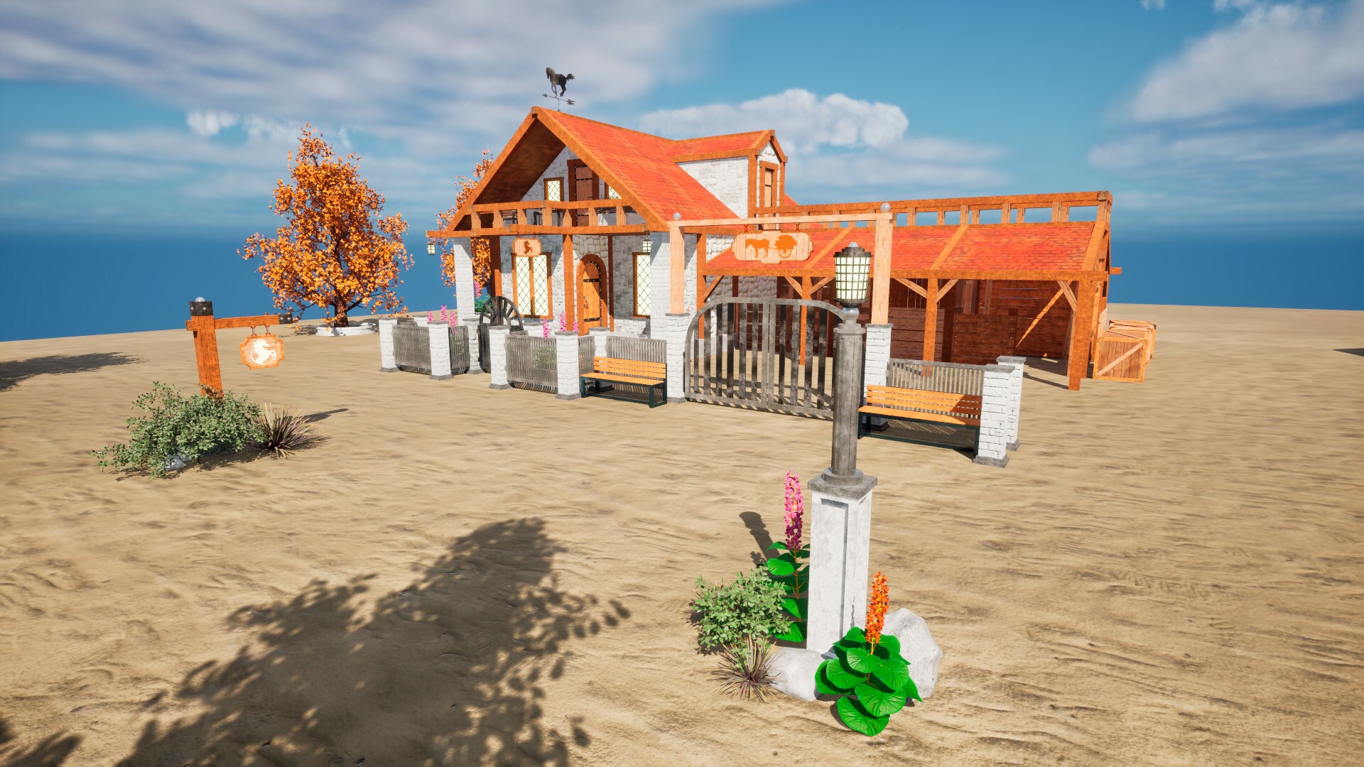 在道具创建的Game exterior asset pack vol. 2 - 虚幻引擎商城