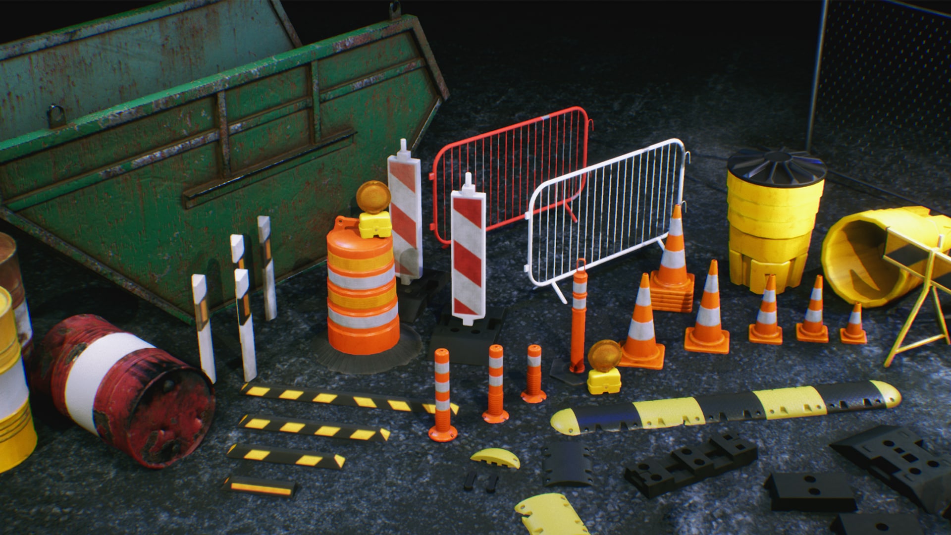 Traffic Props VOL. 1 in Props - UE Marketplace