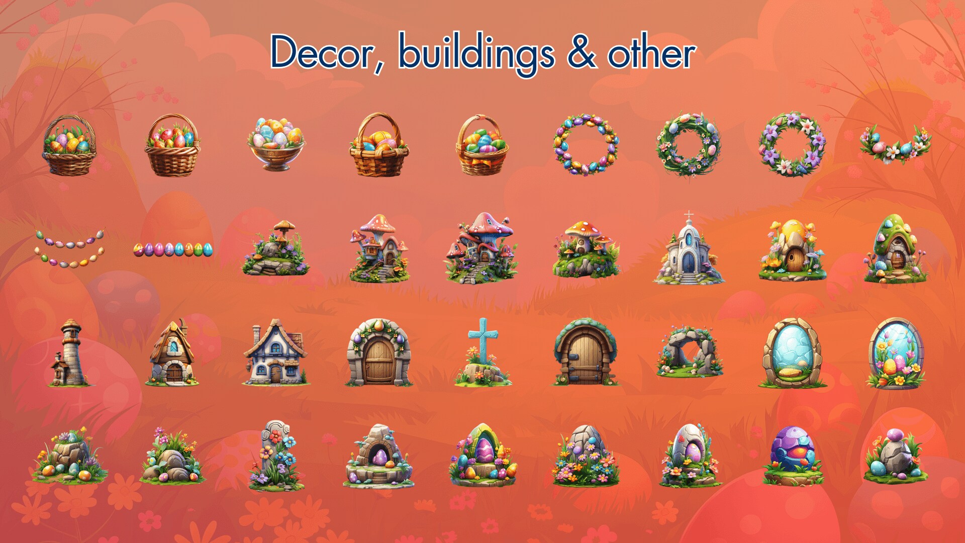 Spring / Summer Icons Mega Pack - 429 Icons, 카테고리 2D 애셋 - UE 마켓플레이스