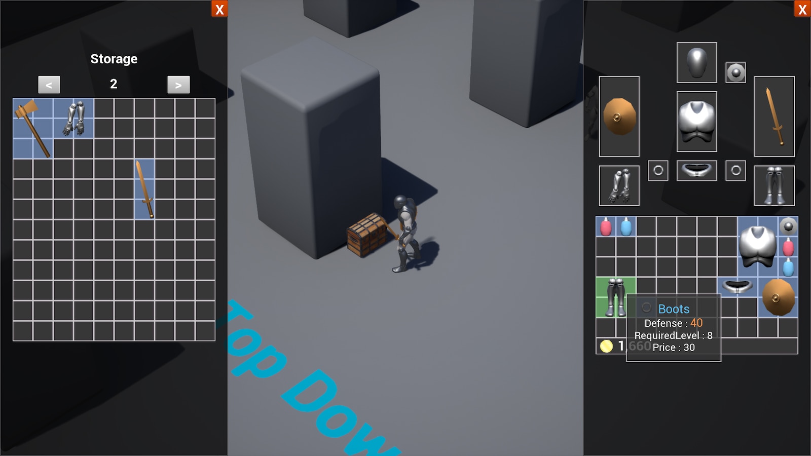 在蓝图创建的TopDown RPG Inventory System - 虚幻引擎商城