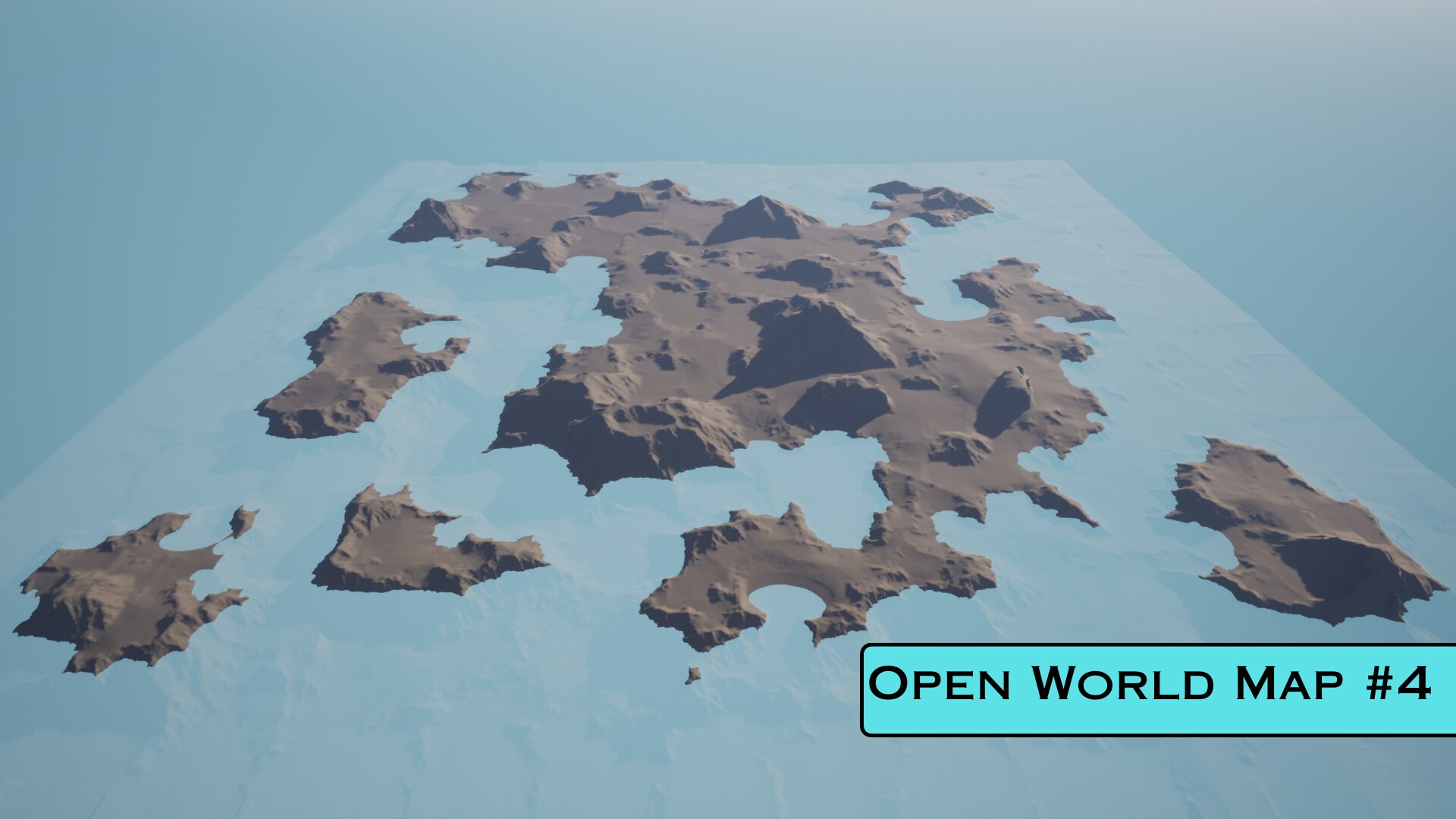 在贴图创建的Open World Heightmaps - 虚幻引擎商城
