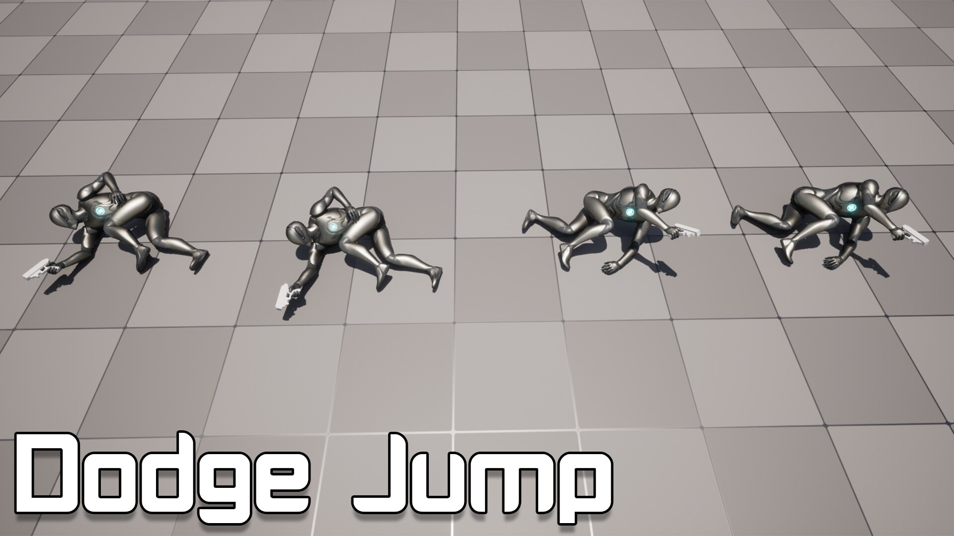 Dodge Jump Anim Set：アニメーション - UE マーケットプレイス