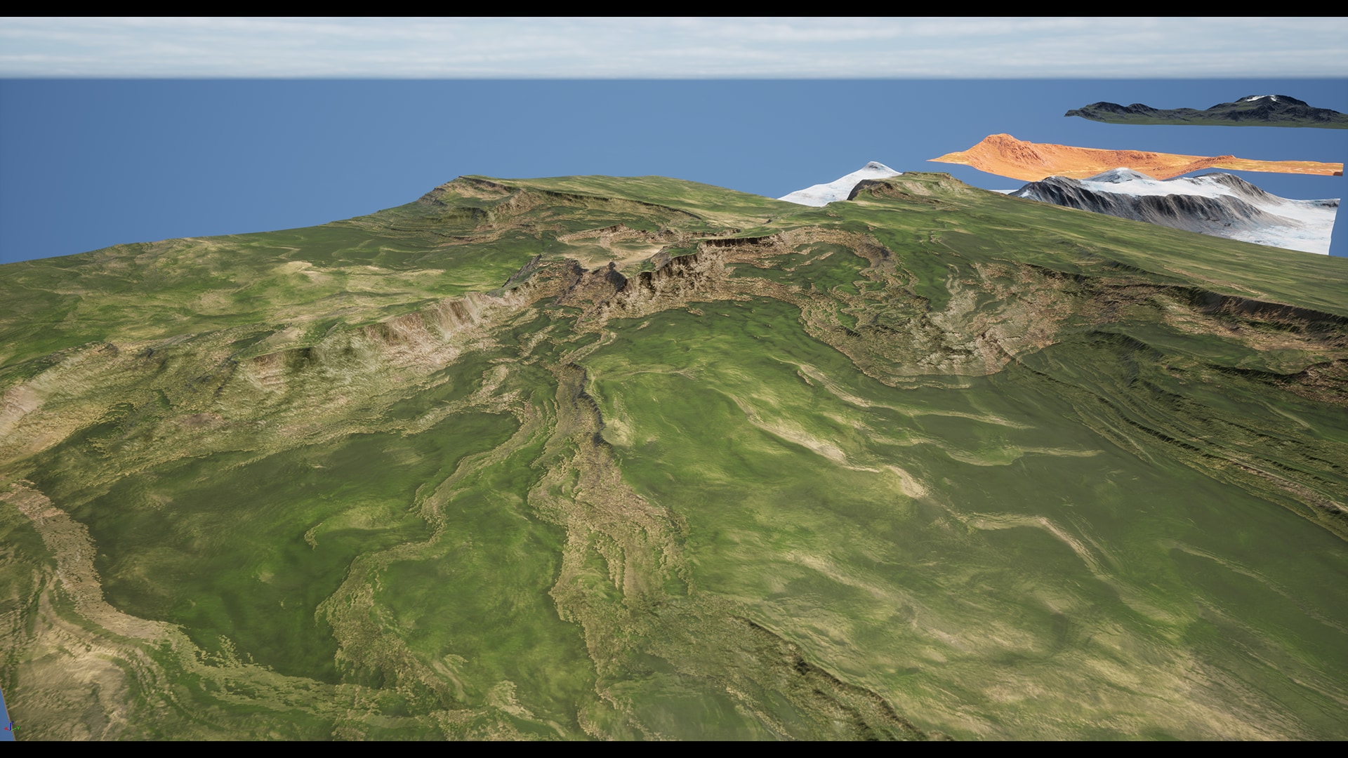 在环境创建的4 Biom Height Map And Mesh - 虚幻引擎商城