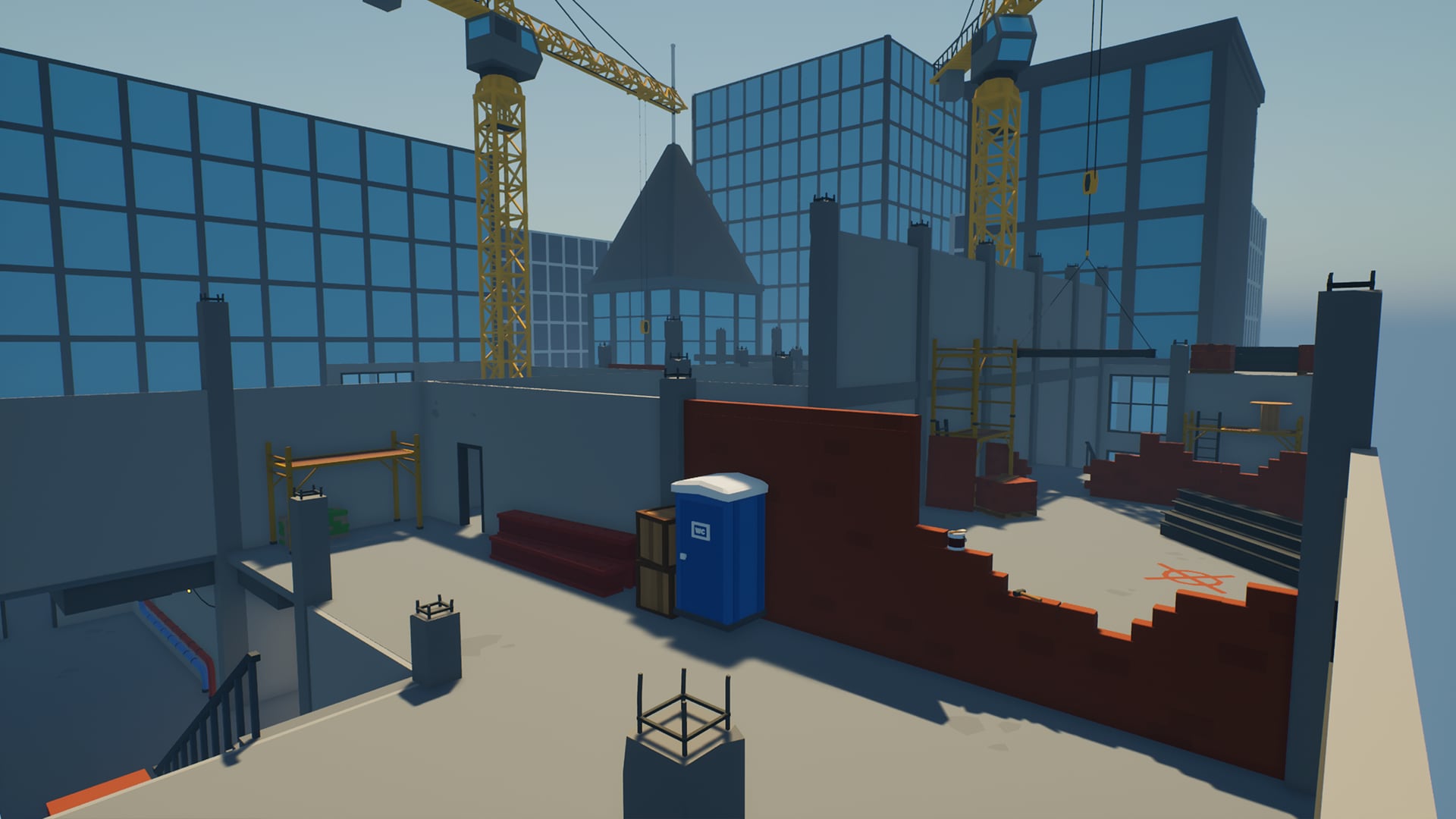 Low Poly FPS Map Vol.6 - Shooter Construction Map in Environments - UE ...