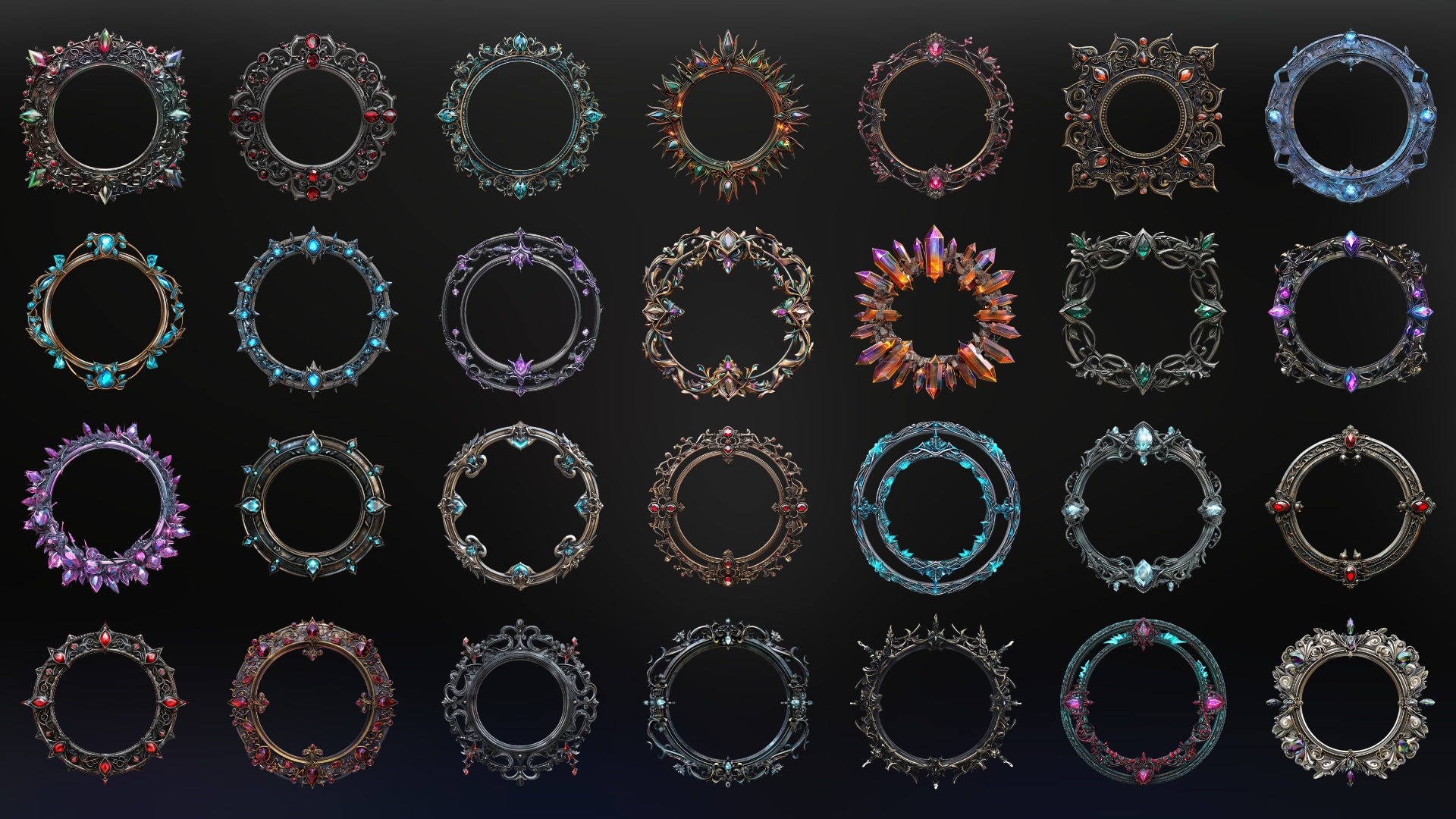 Fantasy Frames - Icon Pack：2Dアセット - UE マーケットプレイス