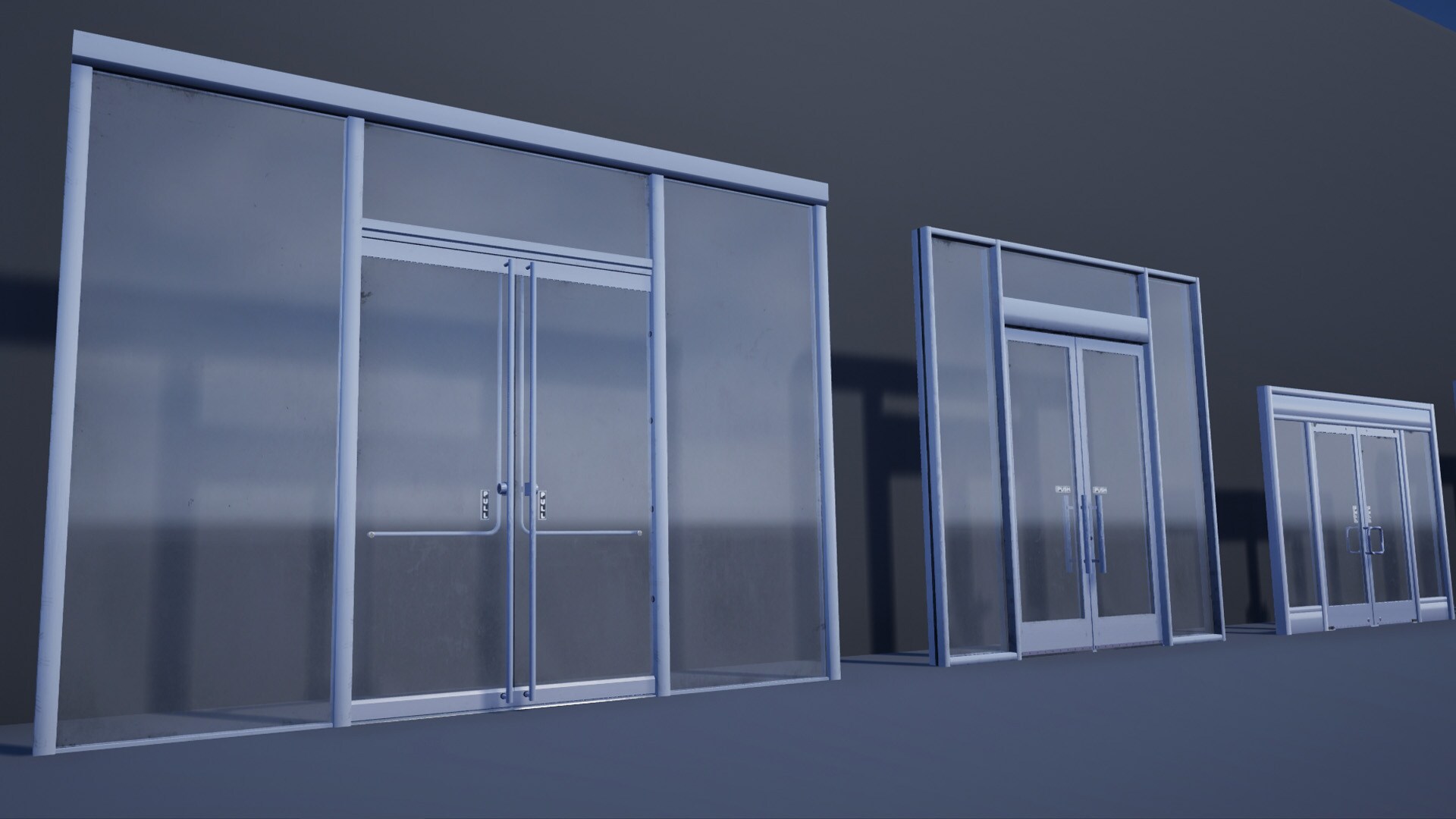 Commercial Glass Doors in Props - UE Marketplace
