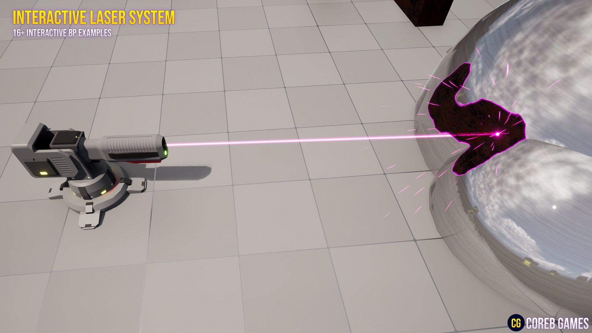 Interactive Laser System, 카테고리 블루프린트 - UE 마켓플레이스