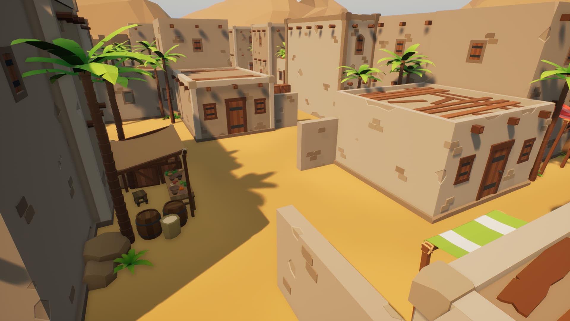 Low Poly FPS Map Shooter Desert City Map In Environments UE, 57% OFF