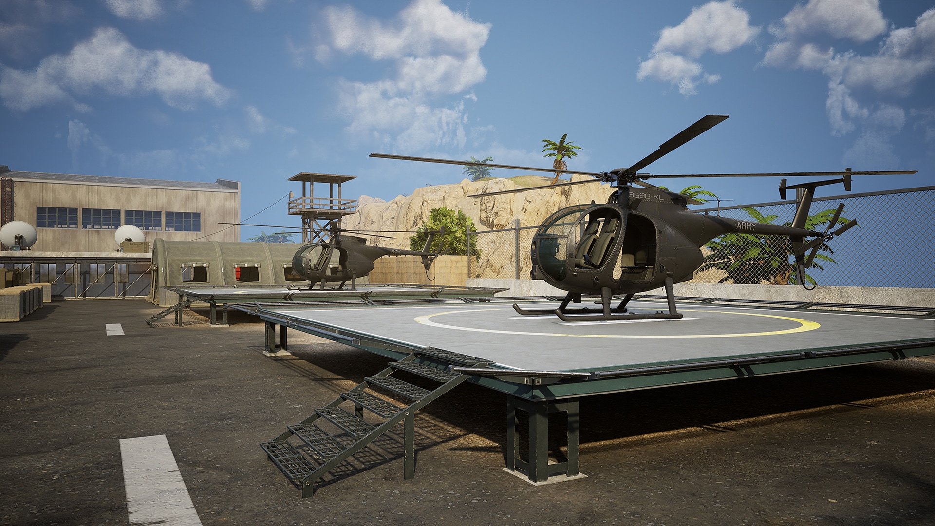 在环境创建的Mediterranean Island Town and Army base - 虚幻引擎商城