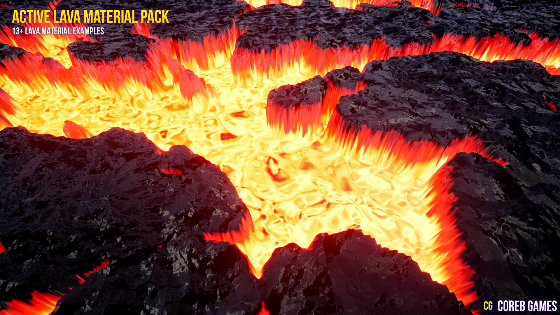 Active Lava Material Pack in Materials - UE Marketplace