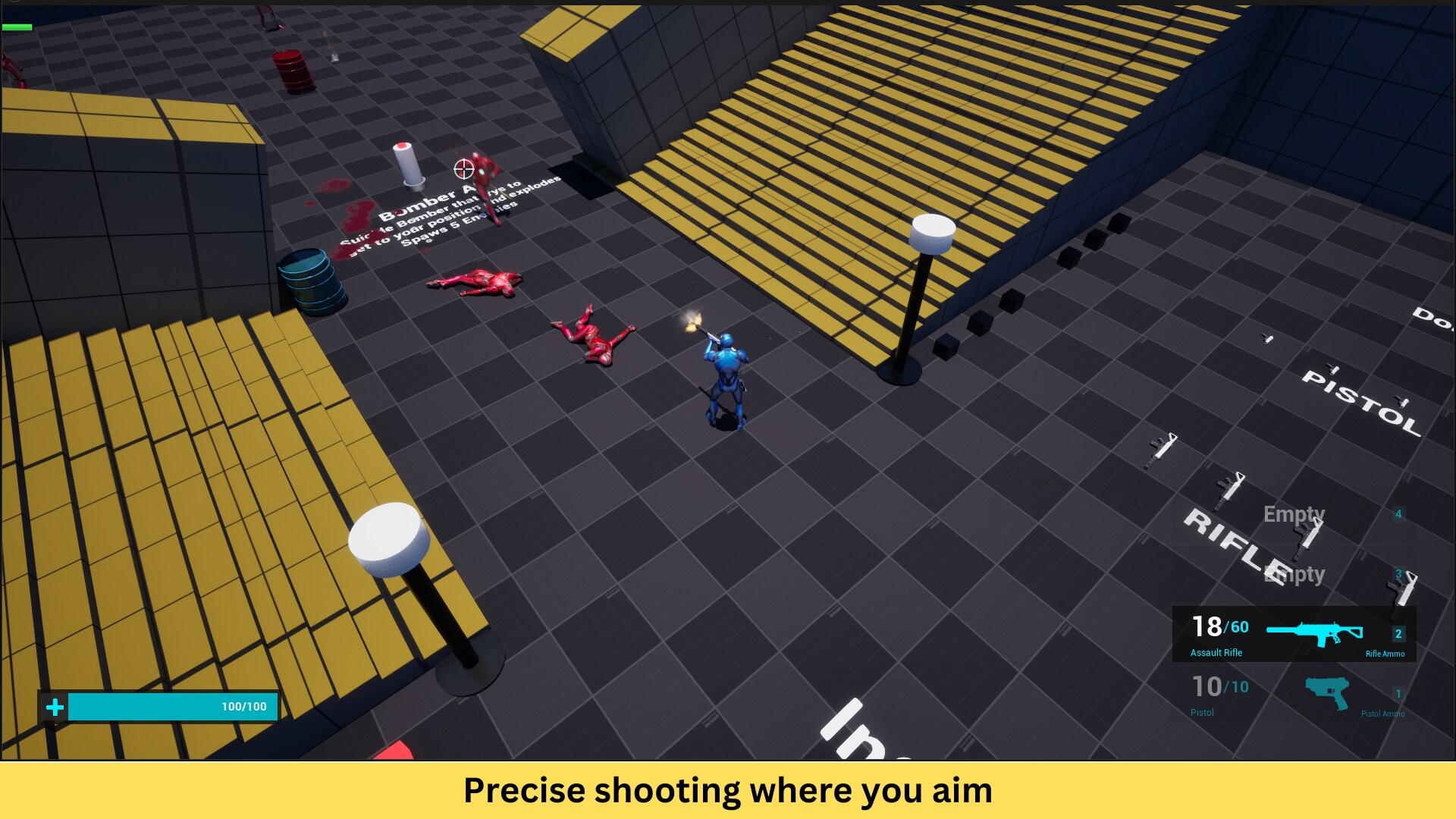 在蓝图创建的Multiplayer Top Down Shooter Template - 虚幻引擎商城