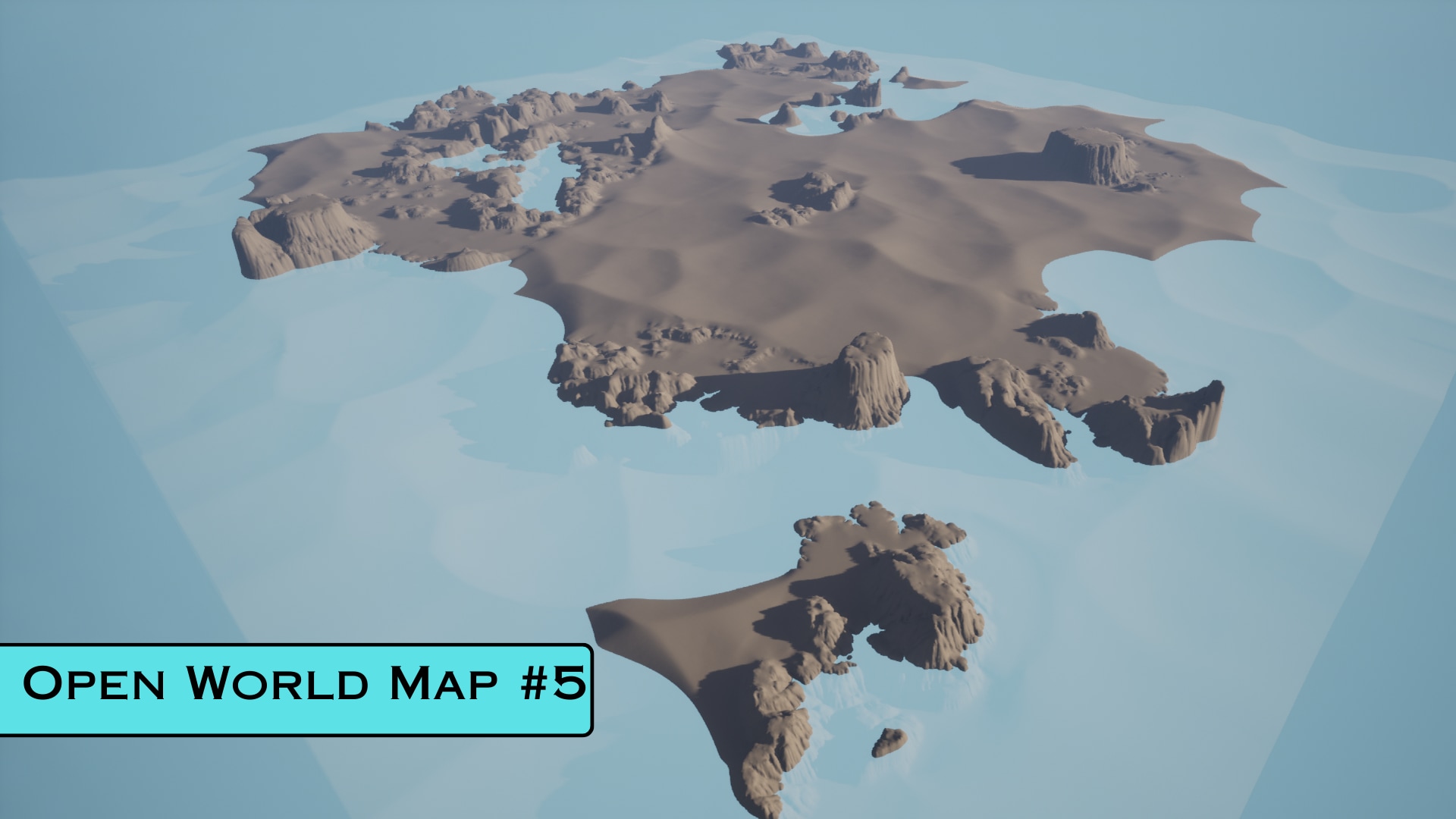 在贴图创建的Open World Heightmaps - 虚幻引擎商城