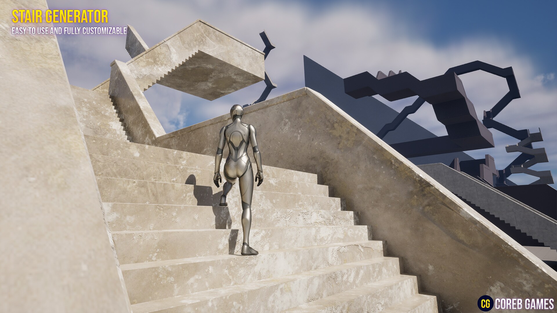 Stair Generator, 카테고리 블루프린트 - UE 마켓플레이스