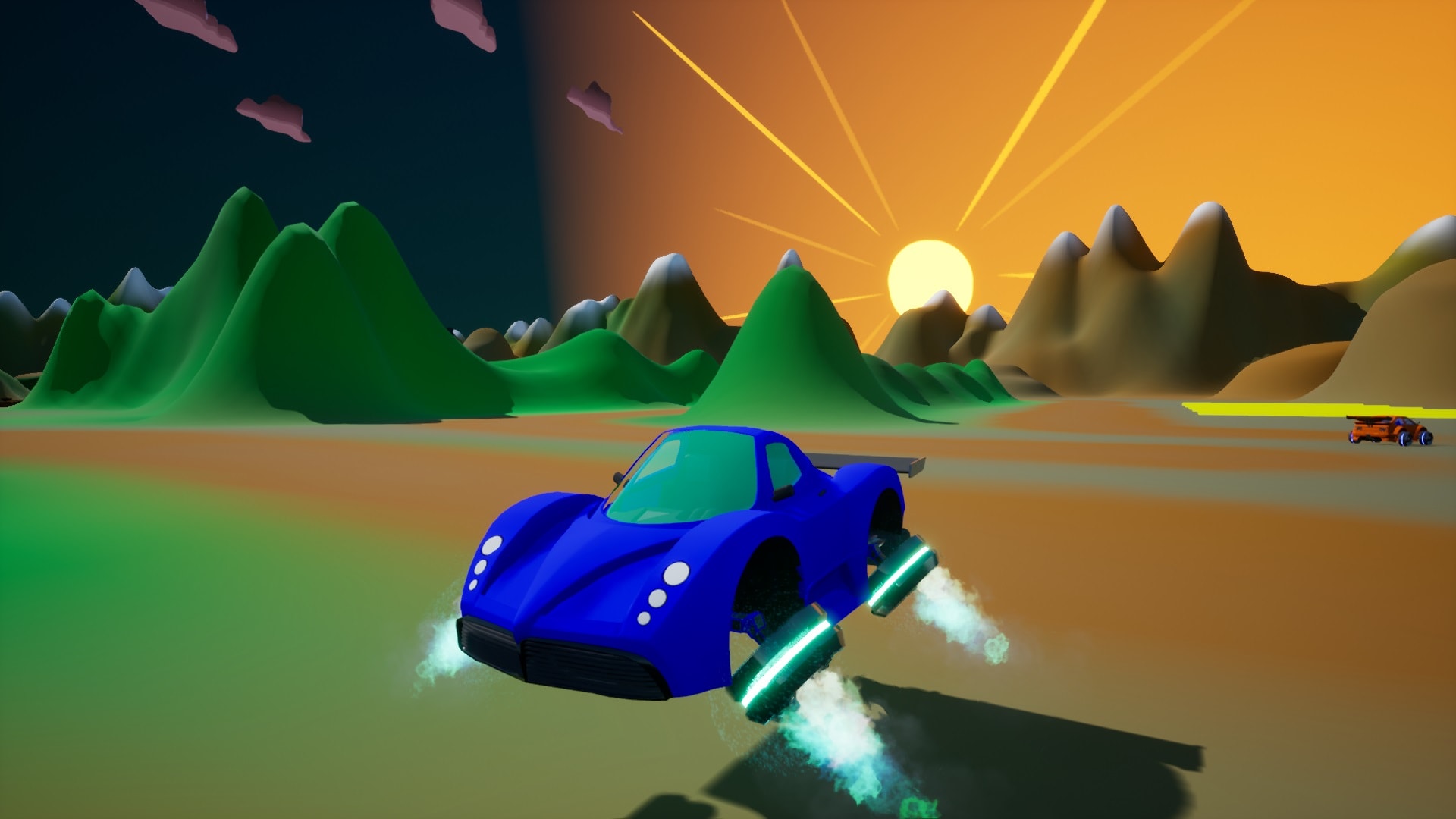 Hover cars with physics based customization in Blueprints - UE Marketplace