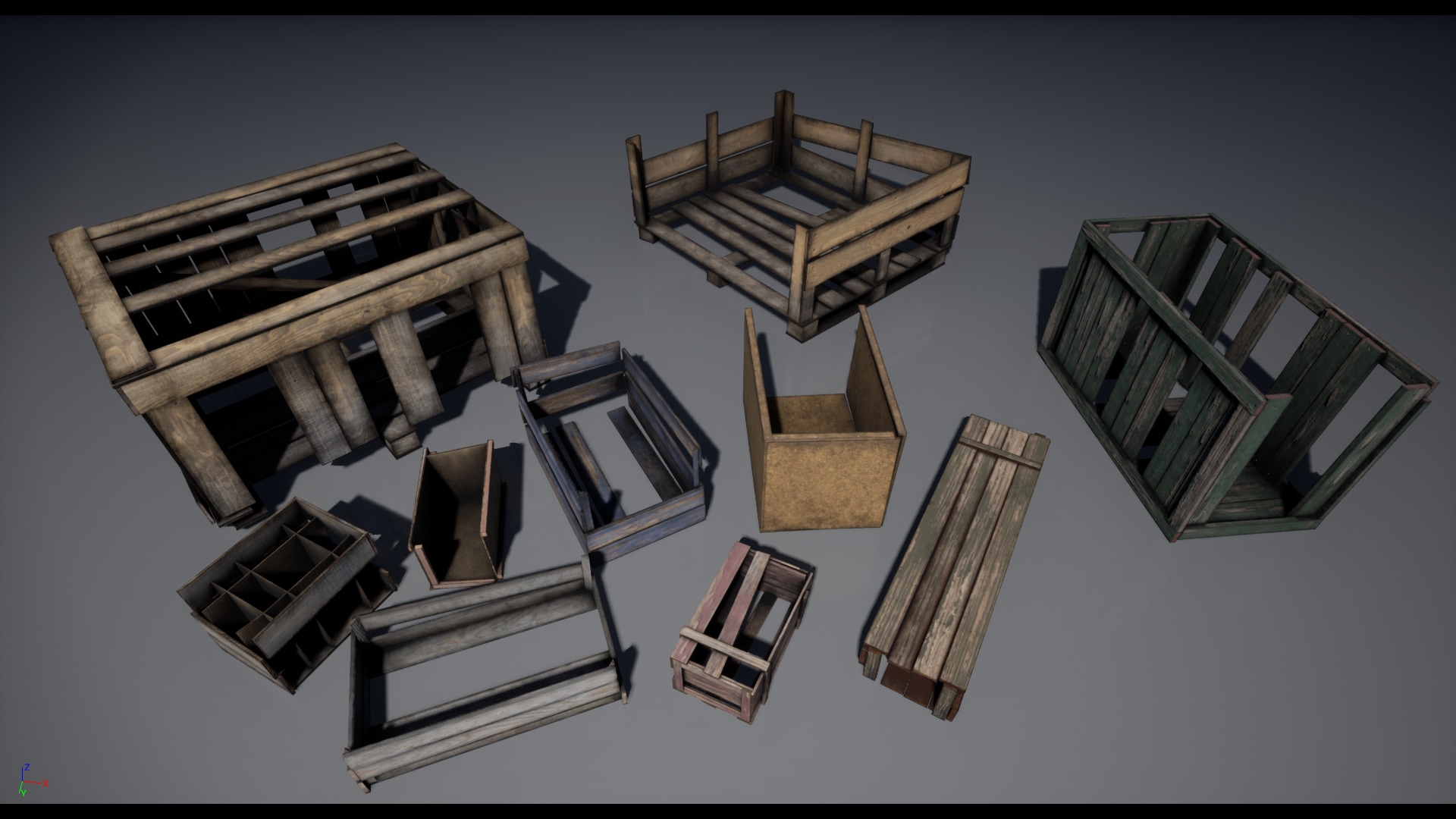Wooden boxes pack vol. 1 in Props - UE Marketplace