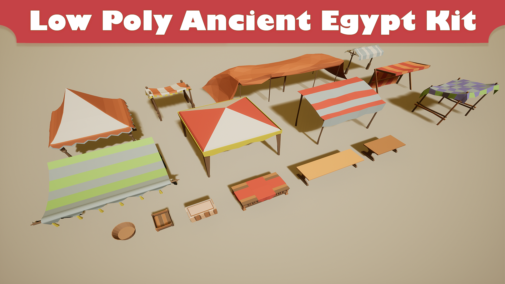 Low Poly Ancient Egypt Kit in Props - UE Marketplace