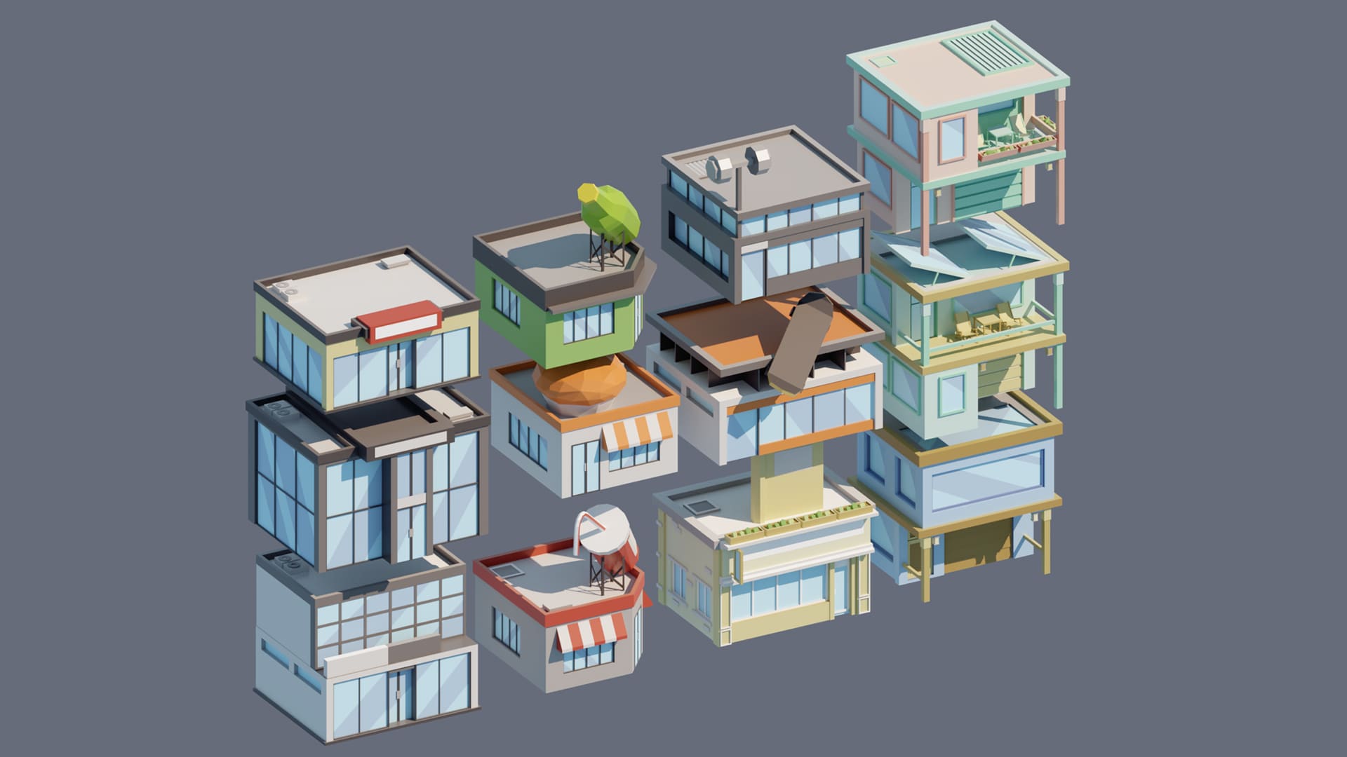 Tile pack city 3 in Props - UE Marketplace