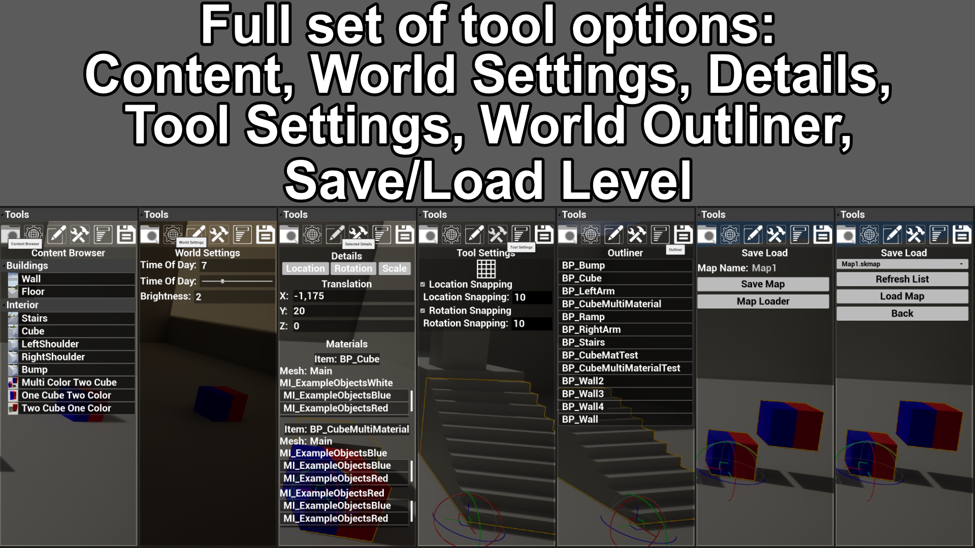 In-Game Multiplayer Level Editor Framework - Map Editor