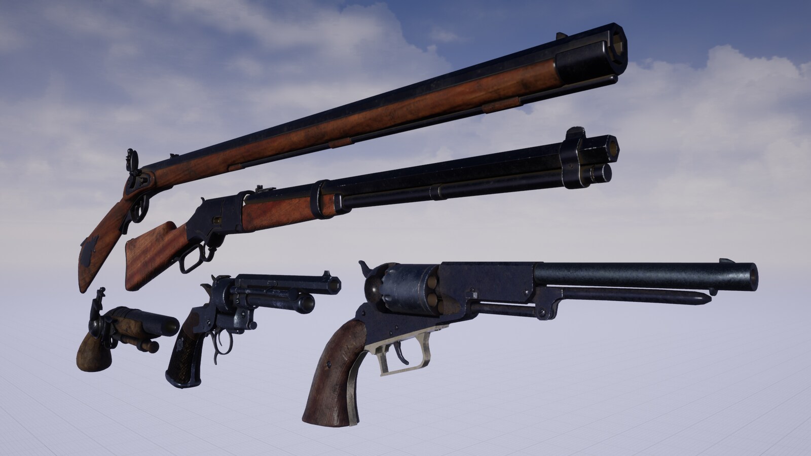 Antique Firearms 5 Pack in Props - UE Marketplace