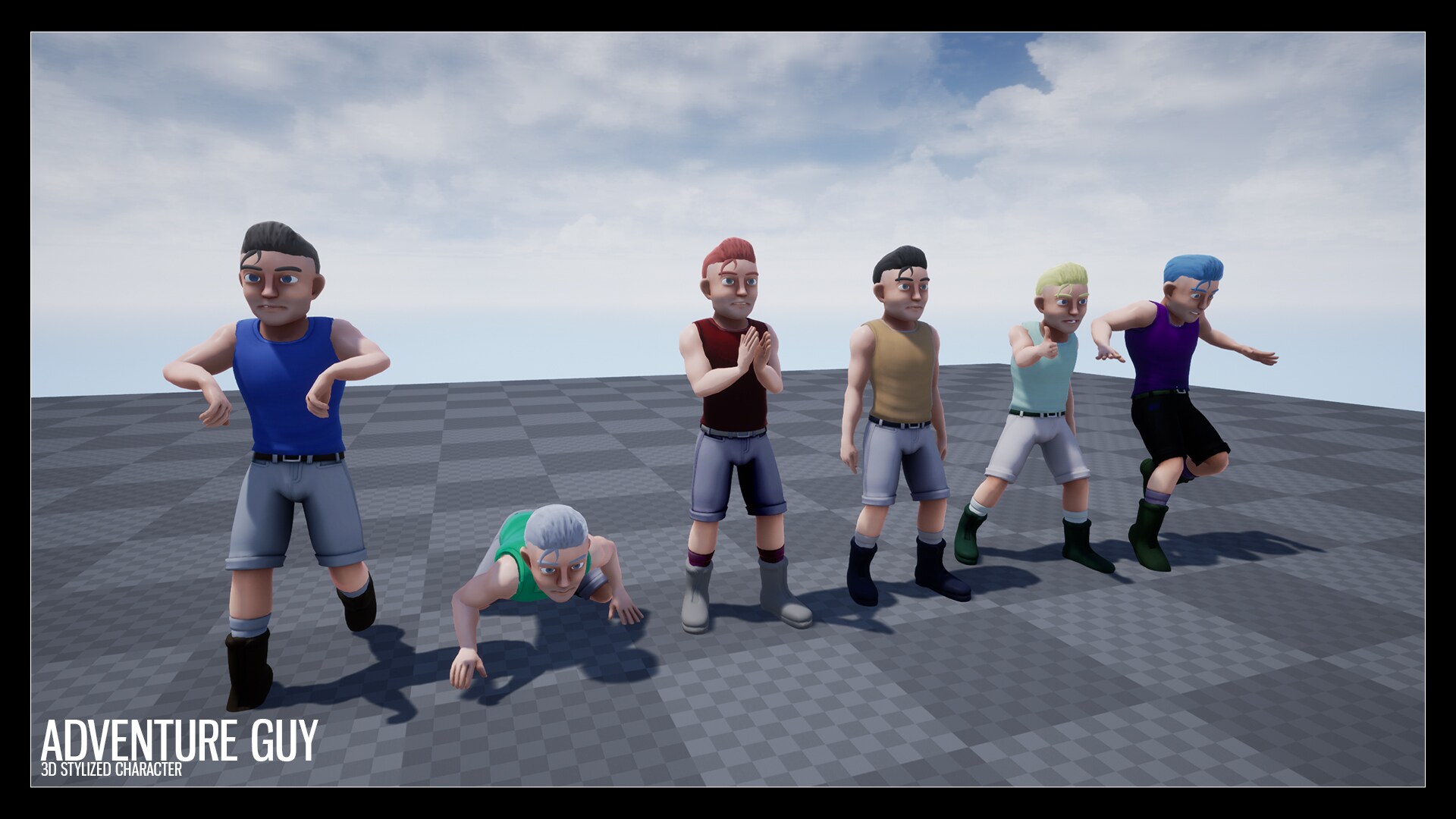 在角色创建的Adventure Guy - 虚幻引擎商城