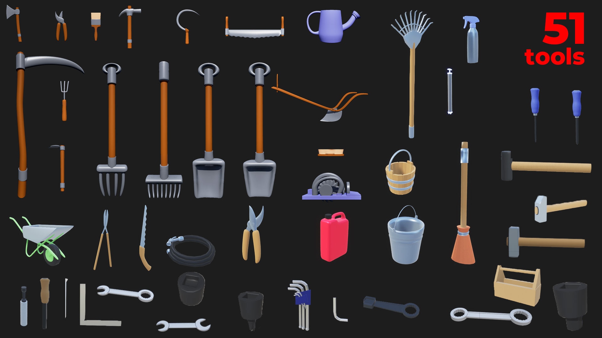 Farm Tools Pack in Props - UE Marketplace
