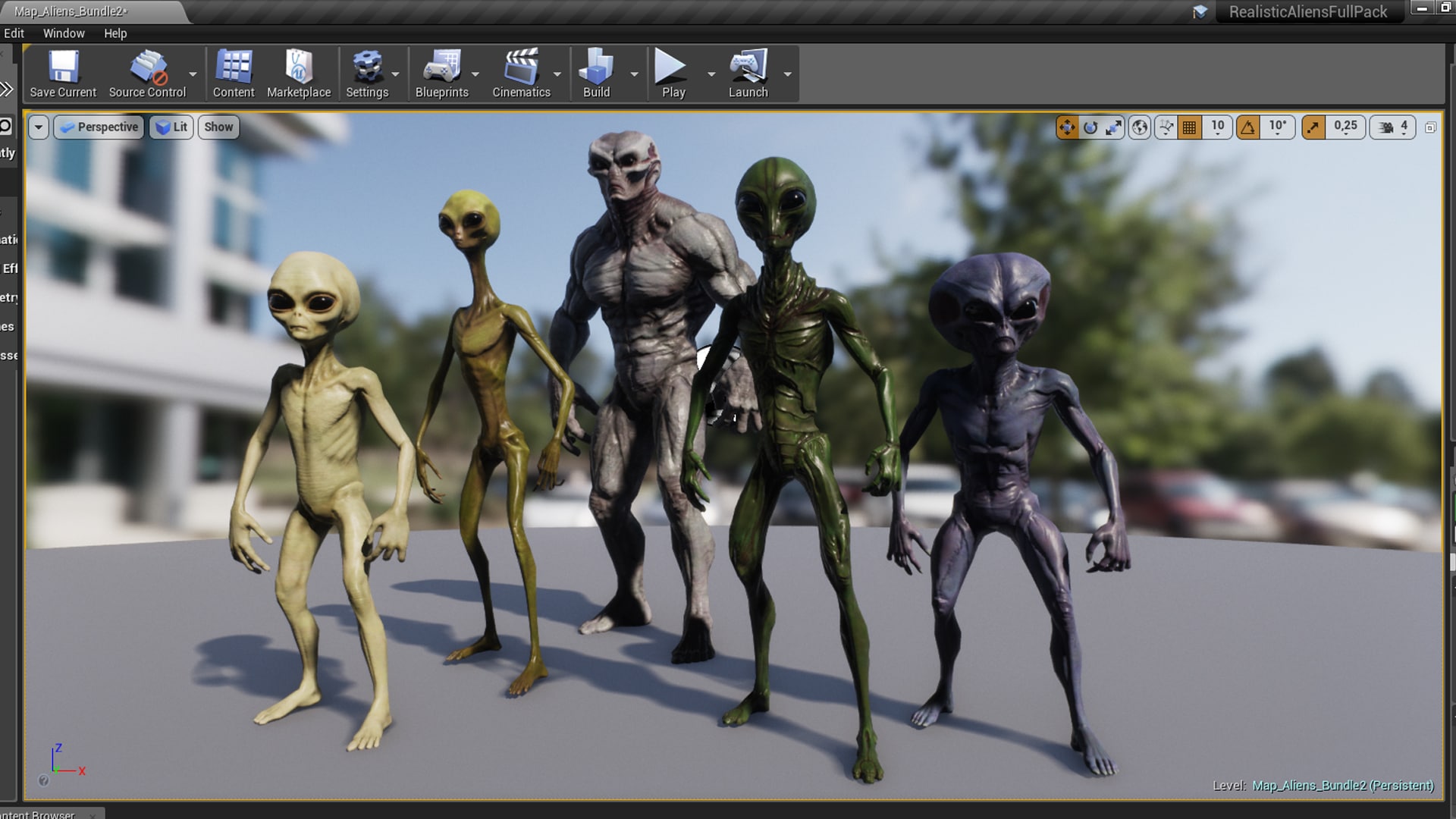 Realistic Aliens Bundle 2, 카테고리 캐릭터 - UE 마켓플레이스