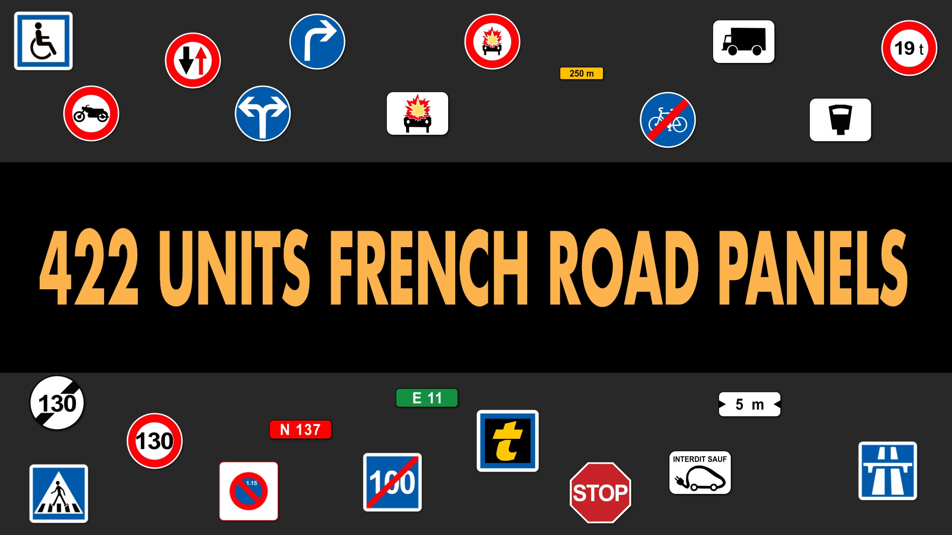Full Pack of Traffic Signs in Textures - UE Marketplace