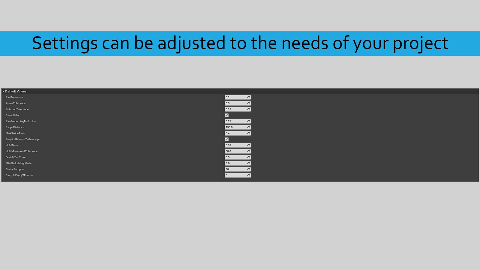 Advanced Mobile Input, 카테고리 블루프린트 - UE 마켓플레이스