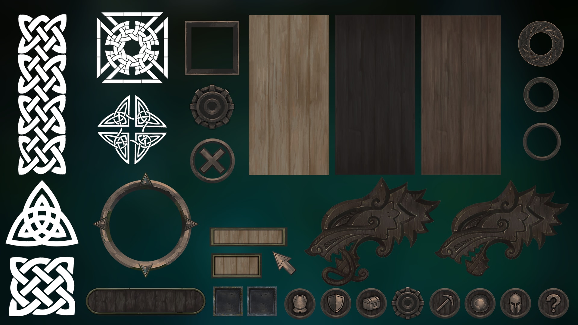 Viking UI in 2D Assets - UE Marketplace
