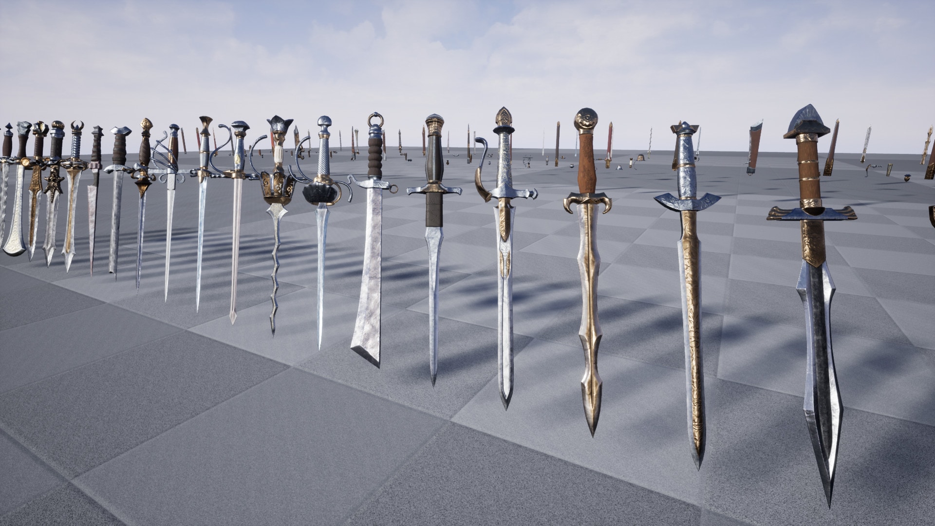Modular one-handed short swords 1.1 in Weapons - UE Marketplace