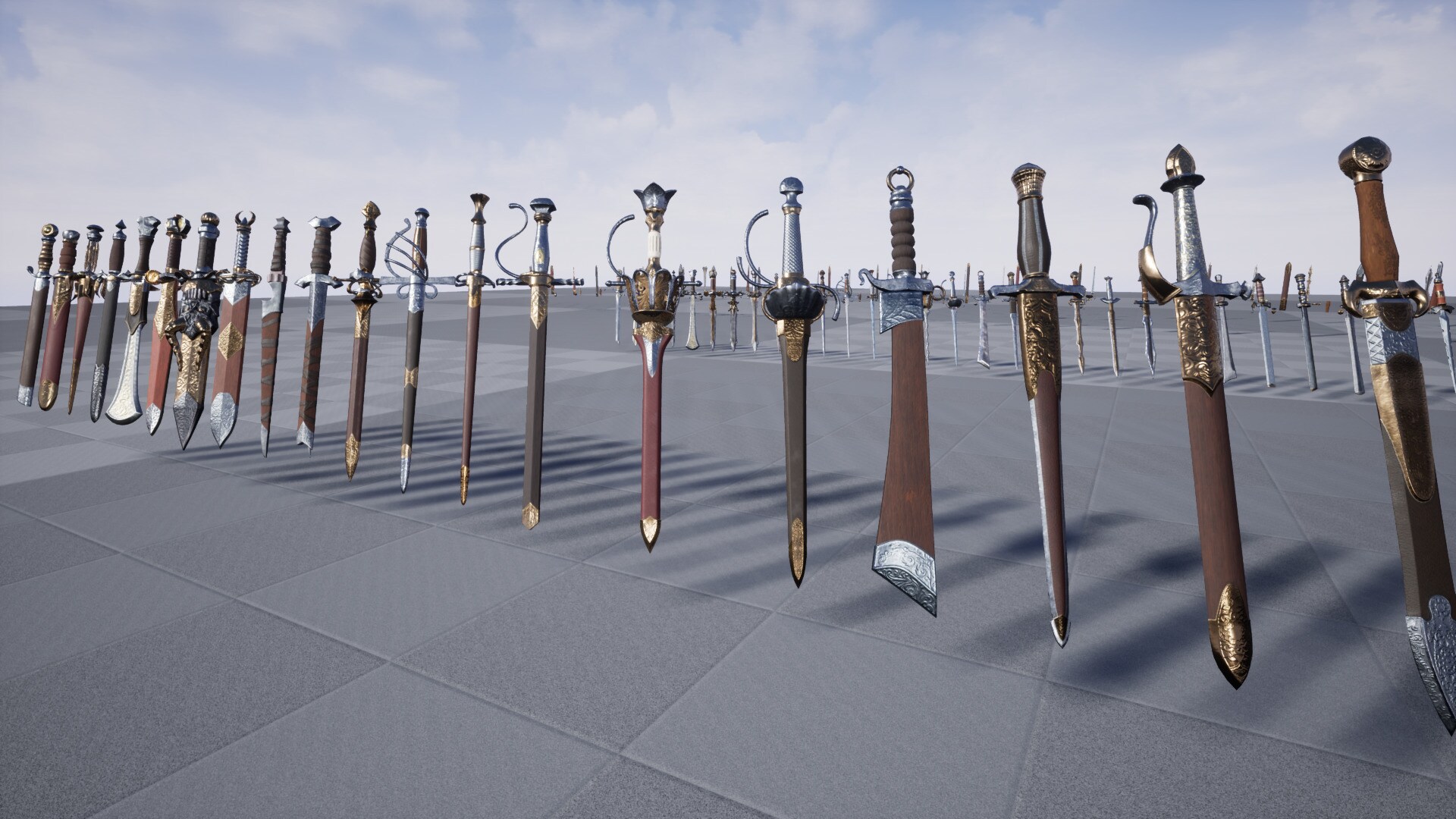 Modular one-handed short swords 1.1 in Weapons - UE Marketplace