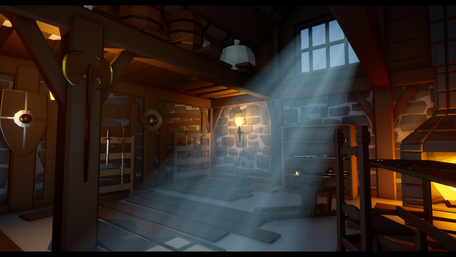 Medieval Low Poly Armory Pack in Environments - UE Marketplace
