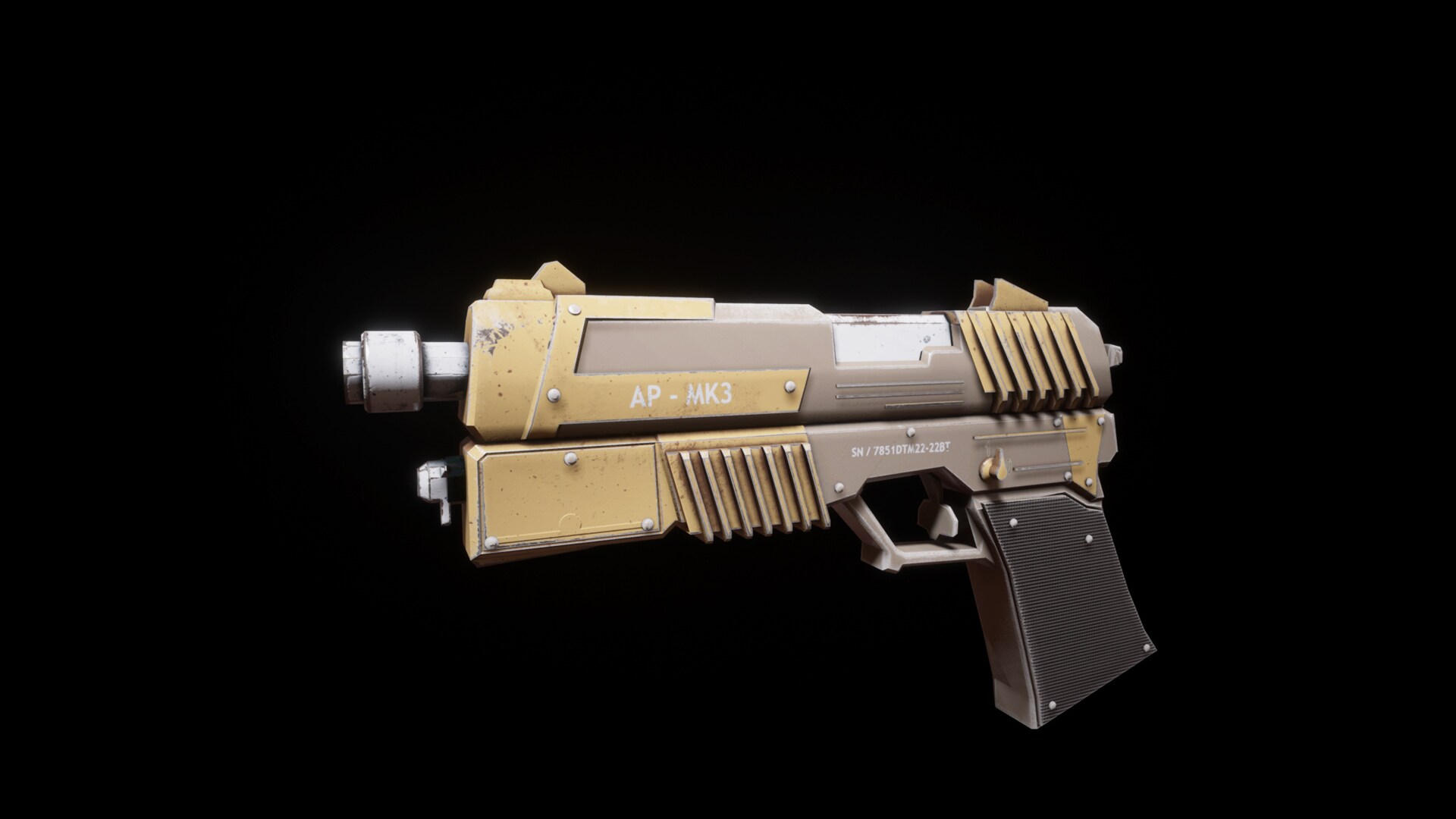 Sci-fi Futuristic Assault Pistol in Weapons - UE Marketplace