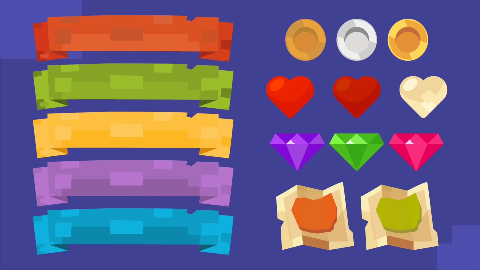 Cartoon UI Paper Pack in 2D Assets - UE Marketplace